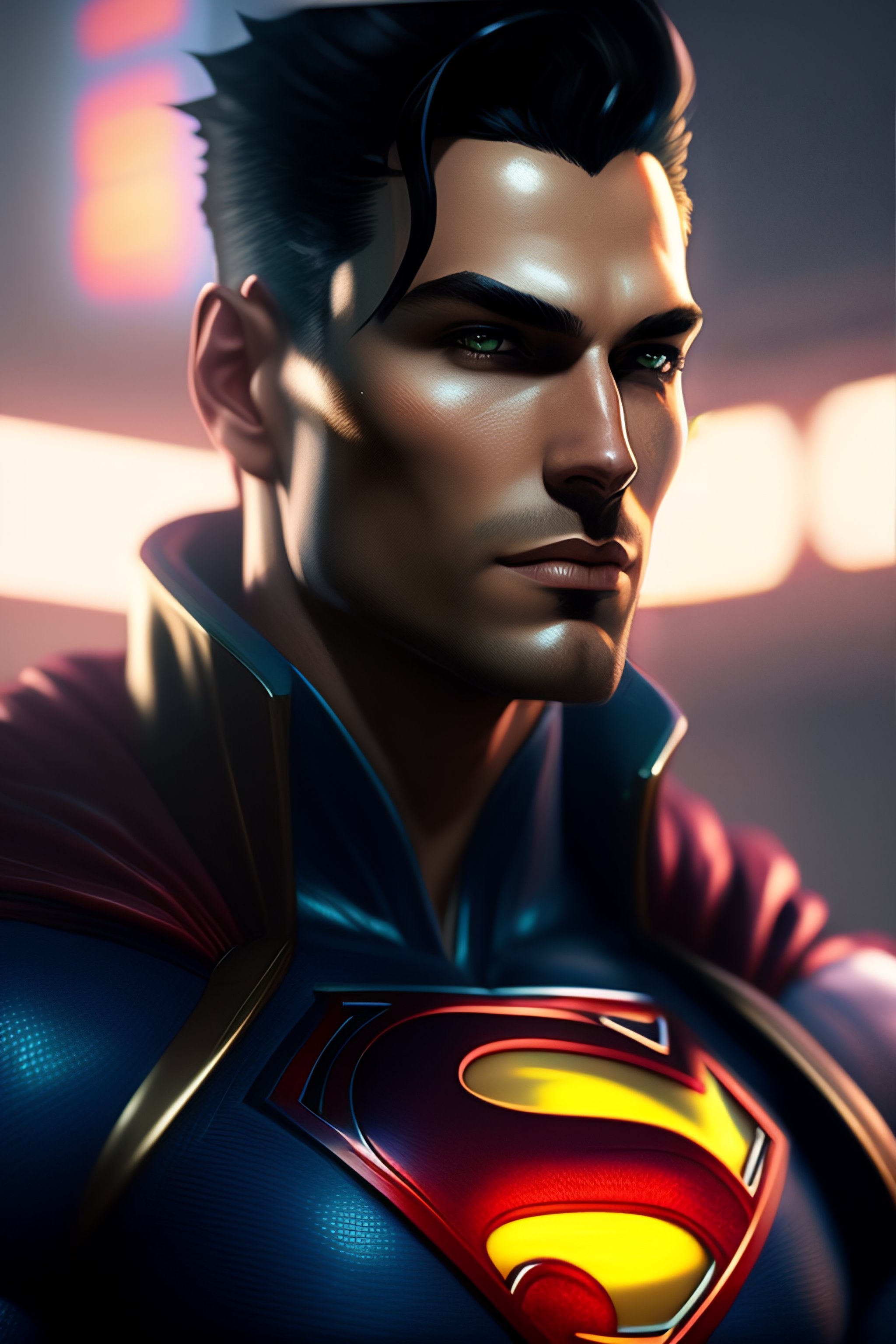Lexica - Superman cyberpunk sharp details, sharp focus, elegant, highly ...
