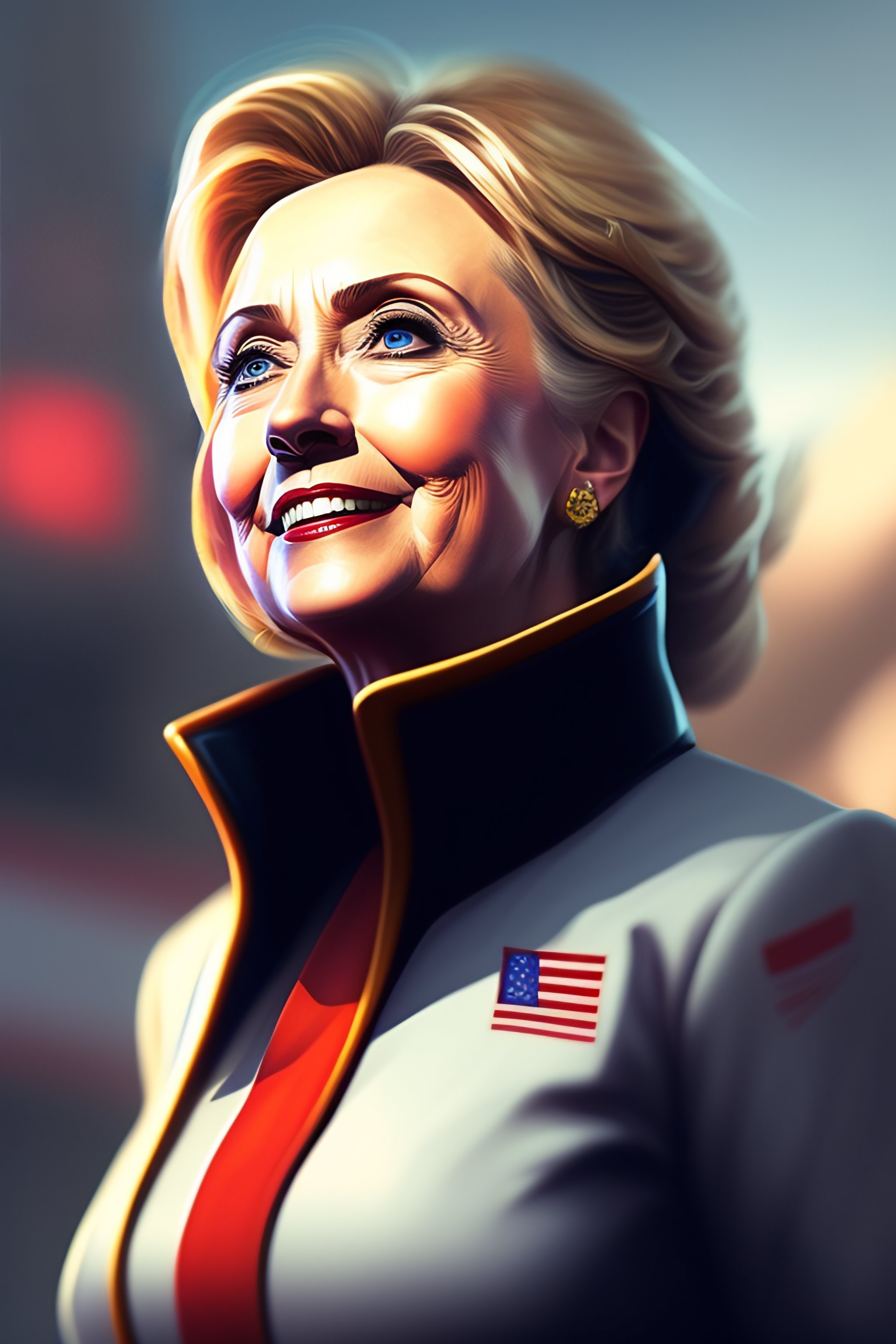 Lexica - Hillary clinton by greg rutkowski, featured on artstation