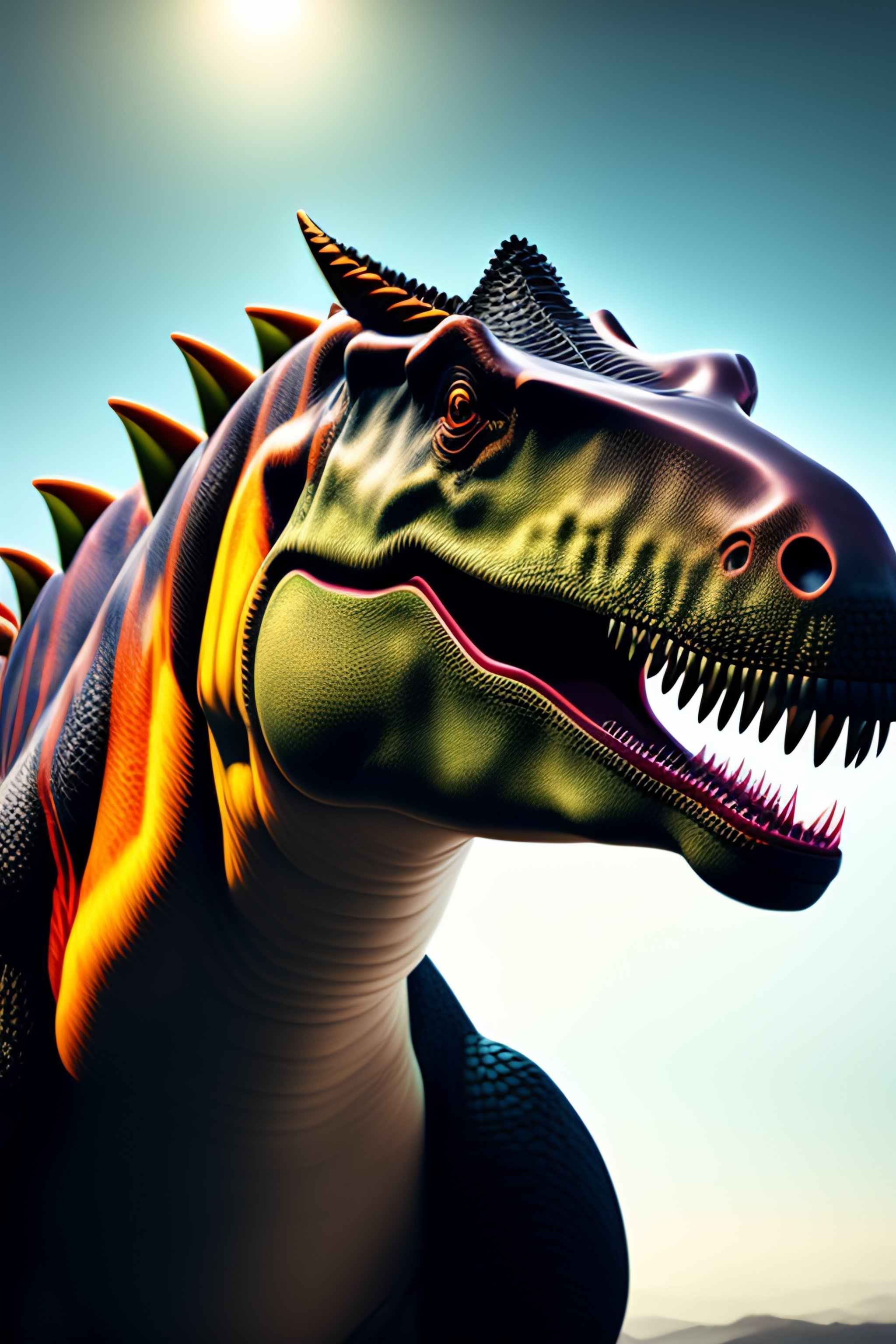 Lexica - Realistic dinosaur