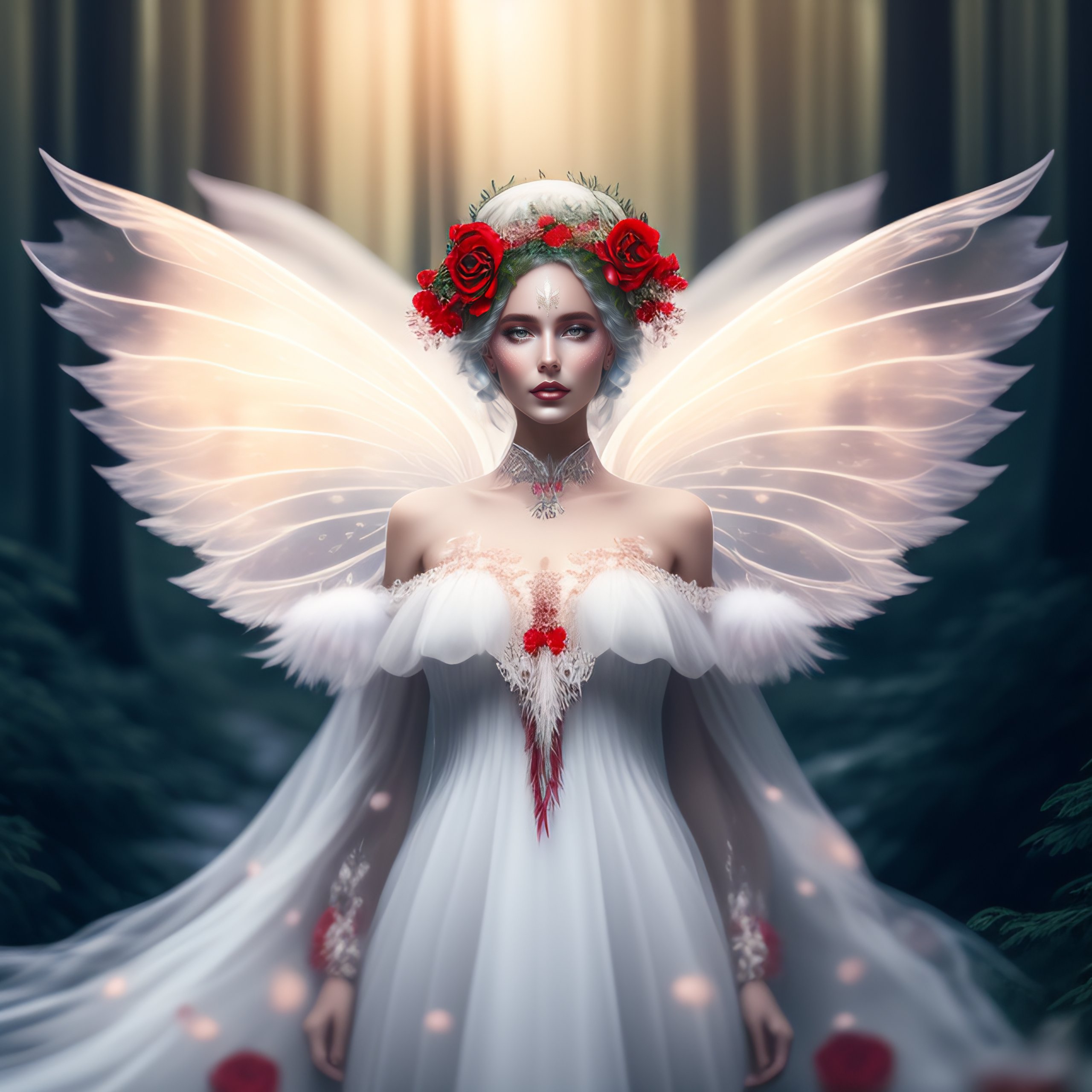 Lexica - Extreme full shot of 3 beautiful mysterious transparent woman ghosts with fairy like ...