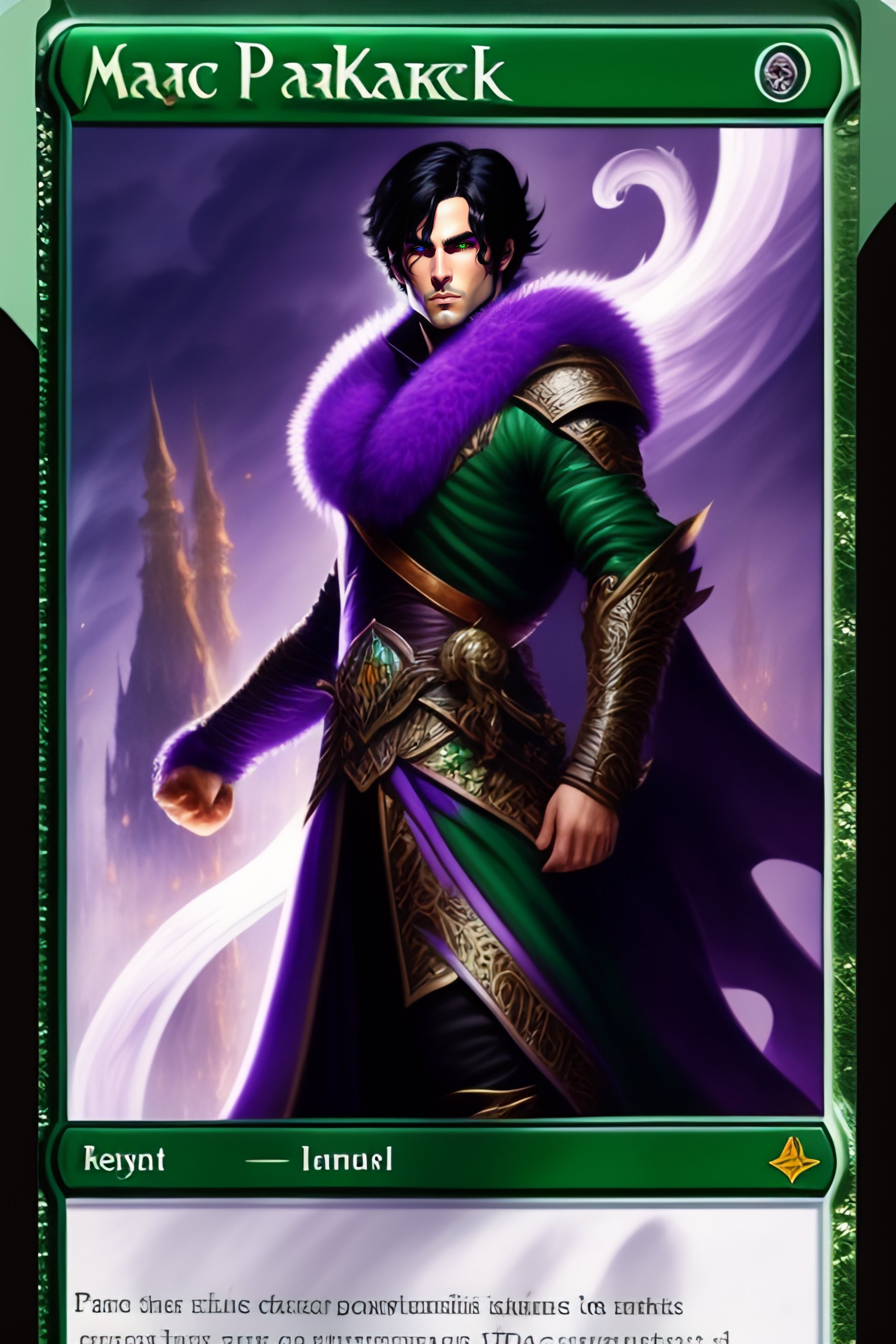 Lexica - Magic the gathering, Planeswalker, Black hair, Black and green ...