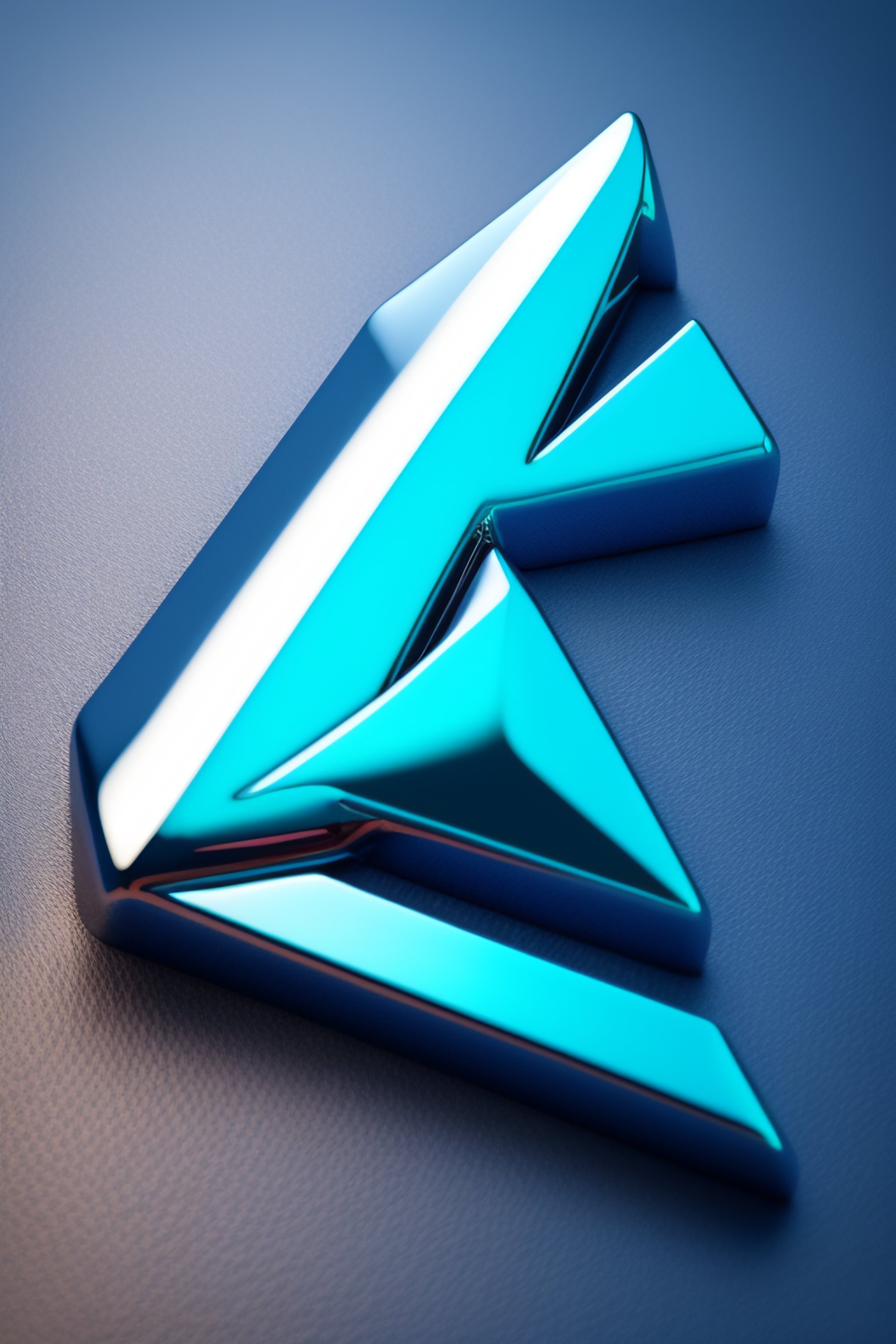 Lexica - Model of Polygon company logo in light blue metallic ...