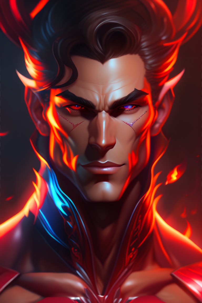 Lexica - Demon Spider-Man, crimson eyes, transformation that reflects ...