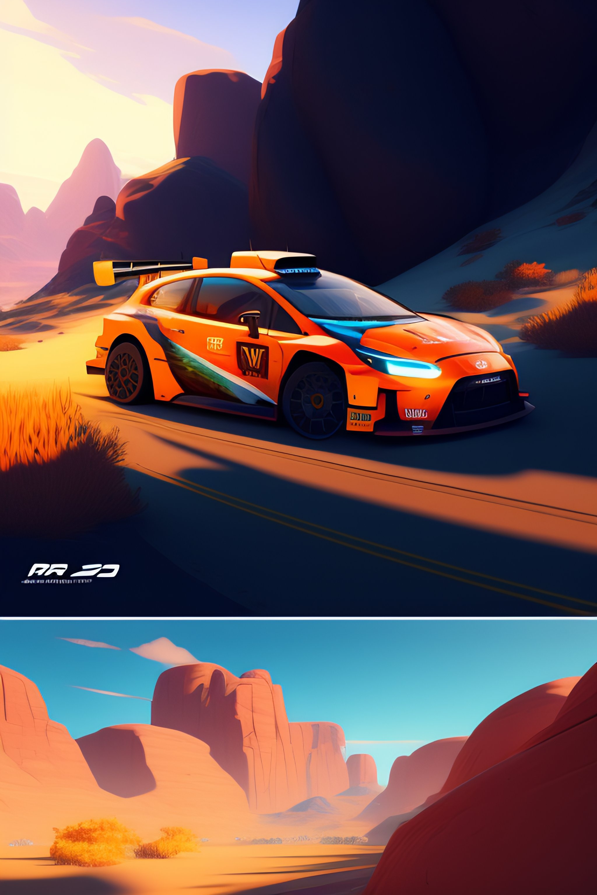 Lexica - Wrc rally car stylized, design 3 dmax vray maya pixar unreal 5 ...