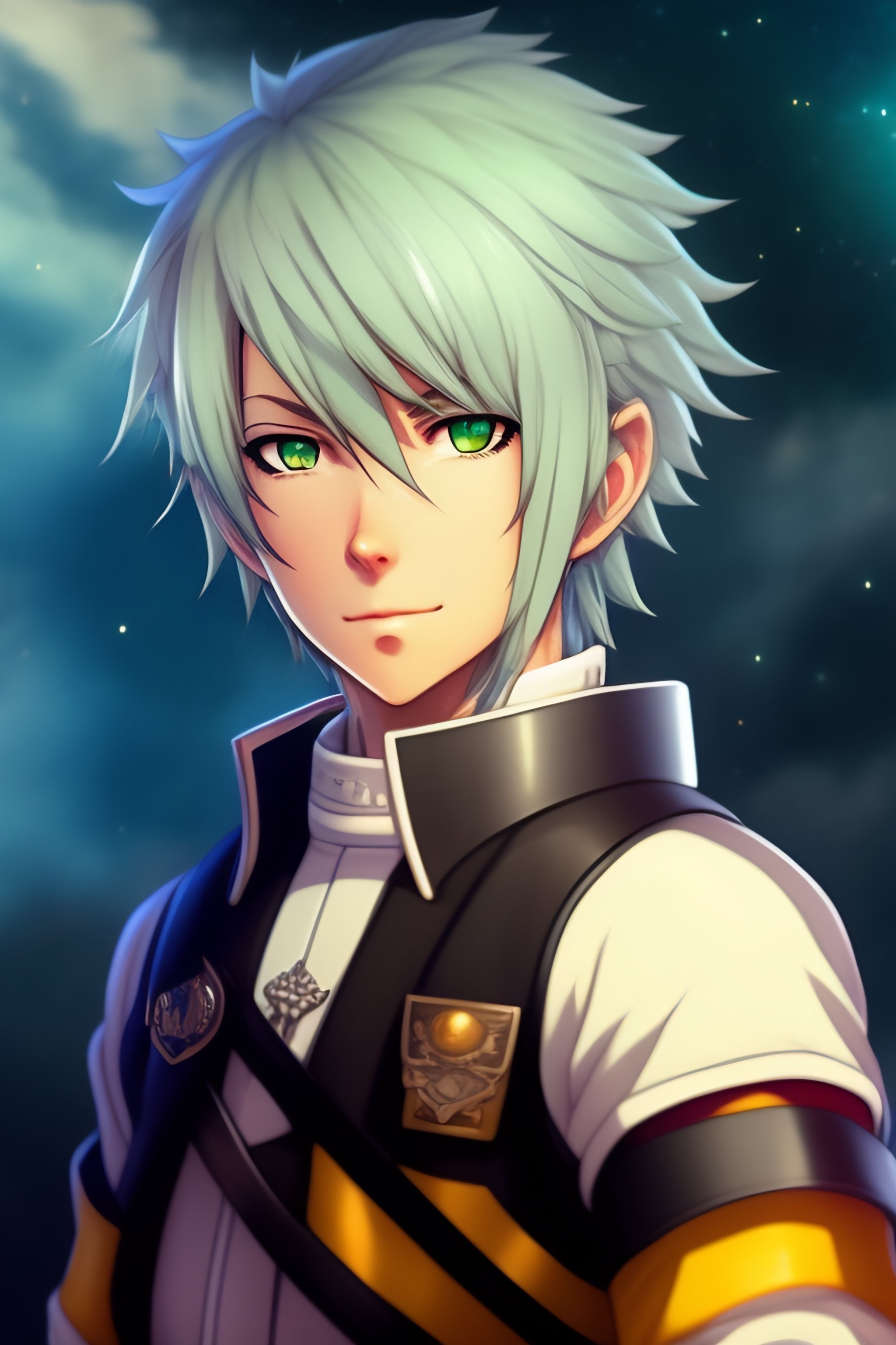 Lexica - Protrait, riku from kingdom hearts, sakimichan, grey hair ...