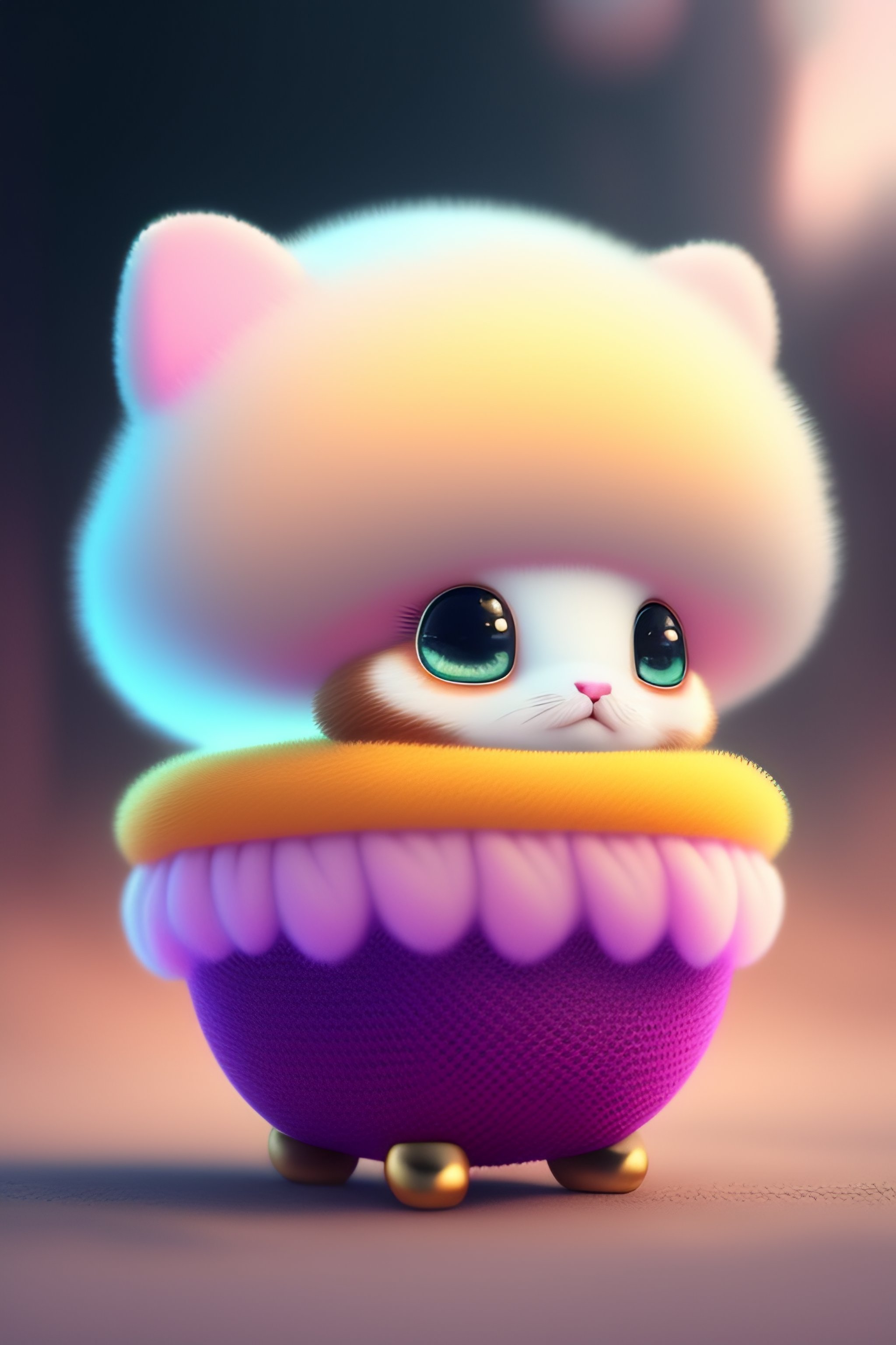 Lexica - CUTE AND ADORABLE CARTOON FLUFFY BABY RHEA, FANTASY, DREAMLIKE ...