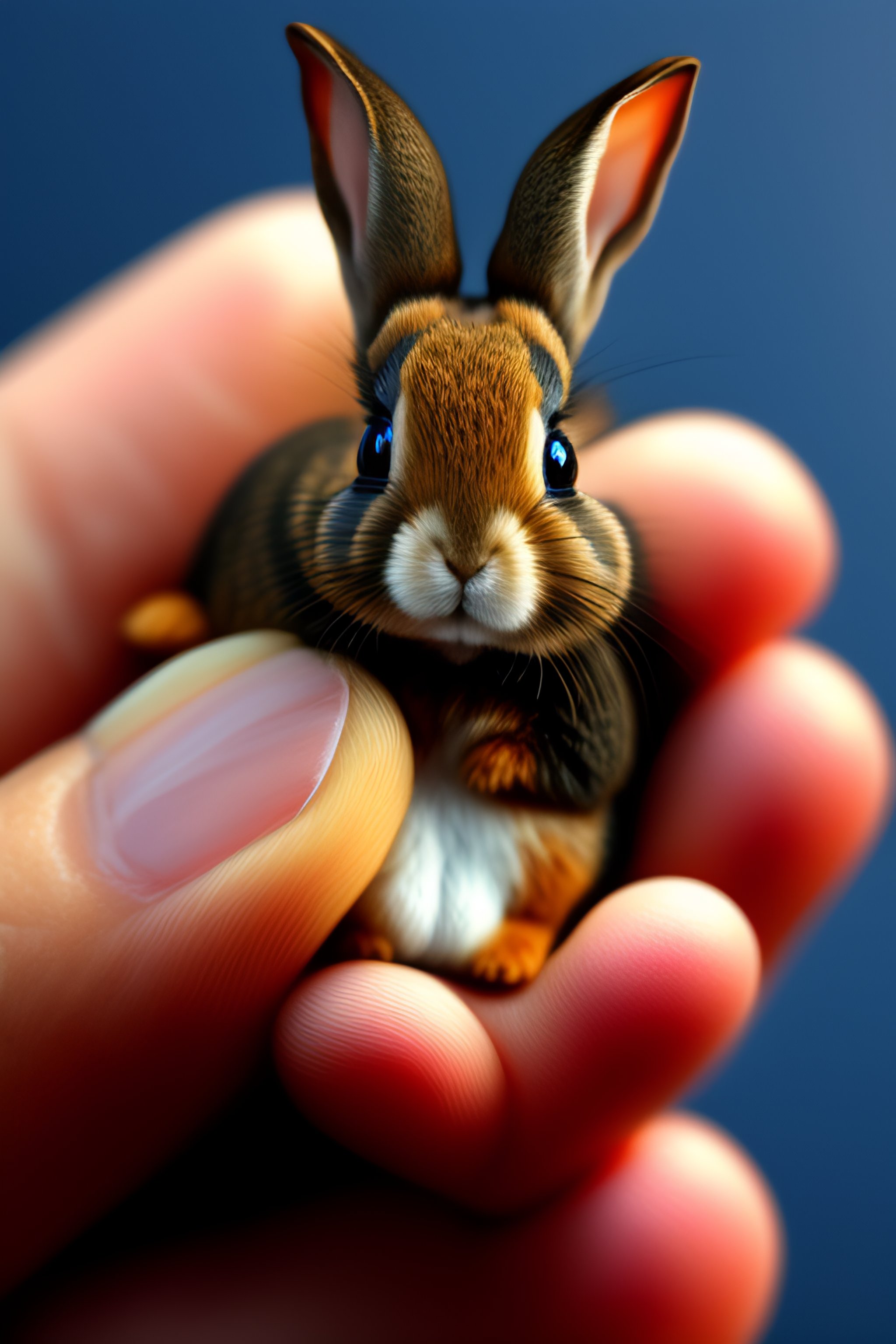 Lexica - A very tiny extremely small rabbit in the palm of your hand