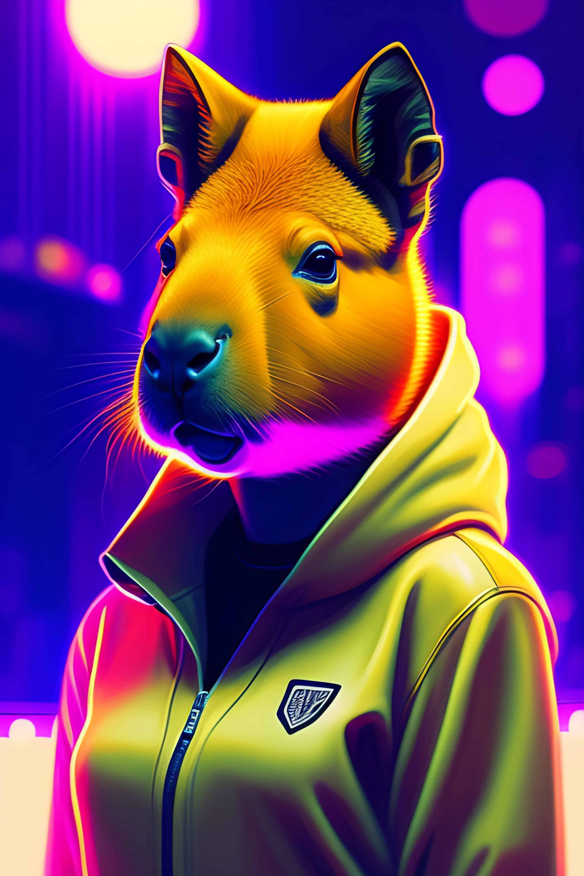 Lexica - Capybara in full body hiphop streetwear drip, tristan eaton ...
