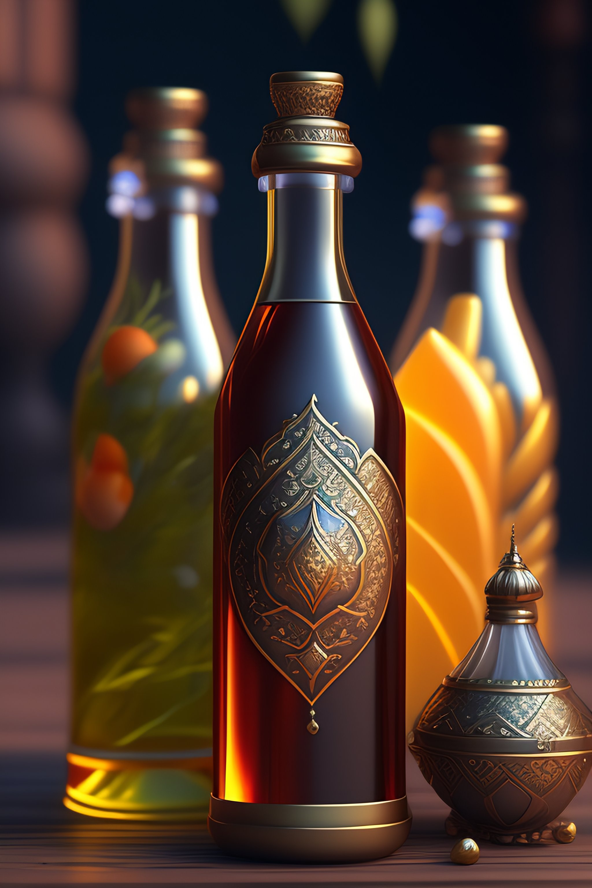 Lexica - Concept art; video game potions; intricate elegant bottles ...