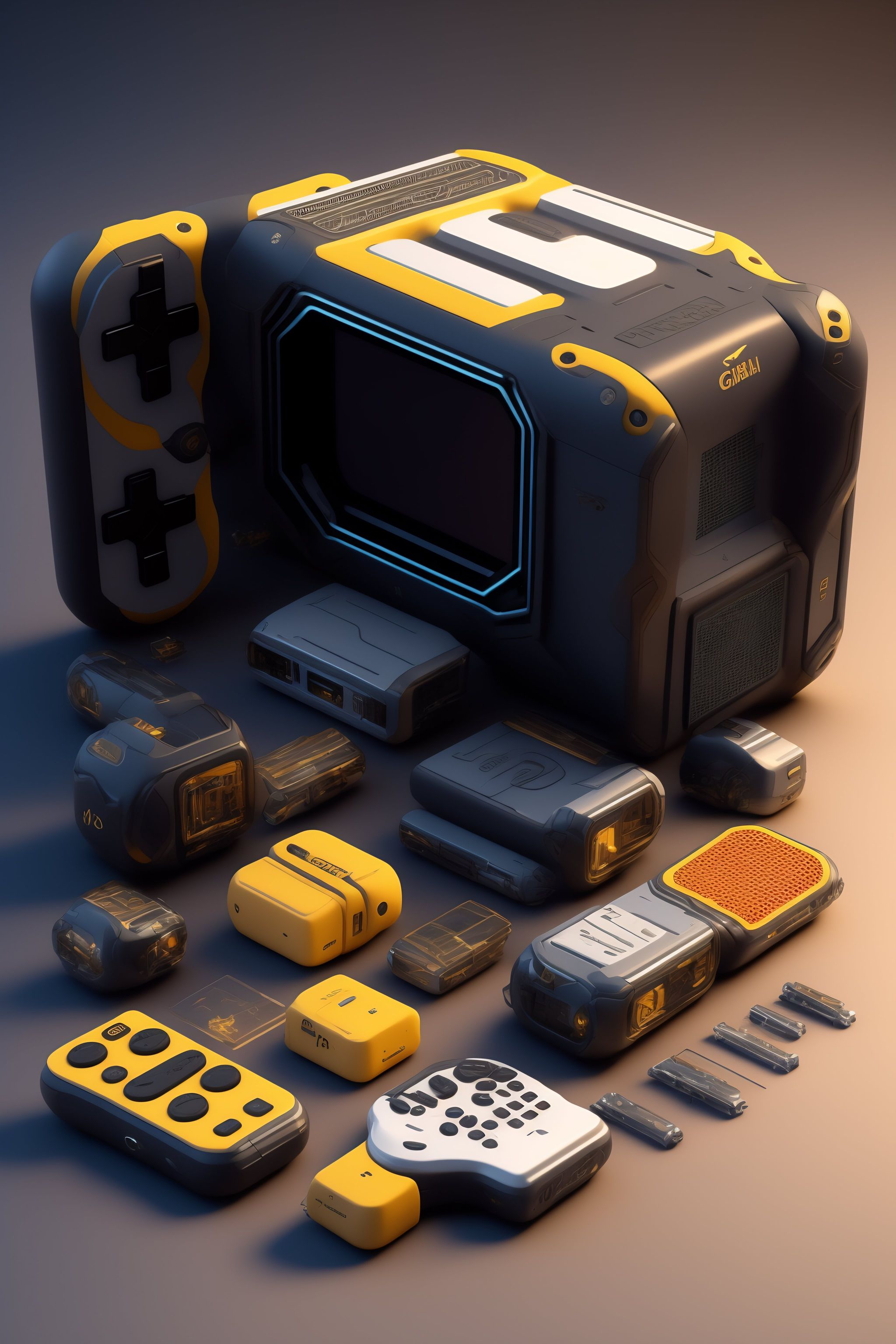 Lexica - Game boy console, Costumes and props, Knolling, Knolling ...