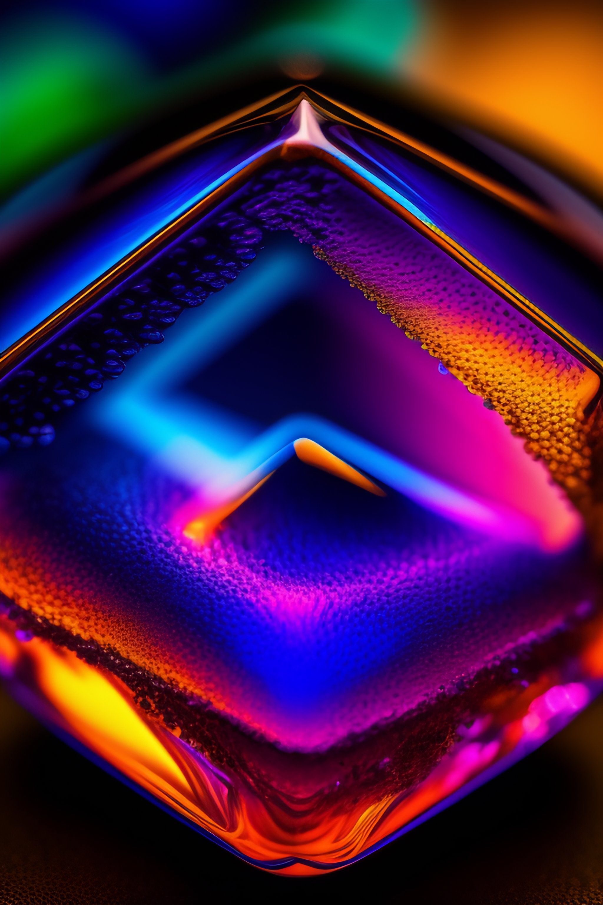 Lexica - Acid crystal,macro,photography