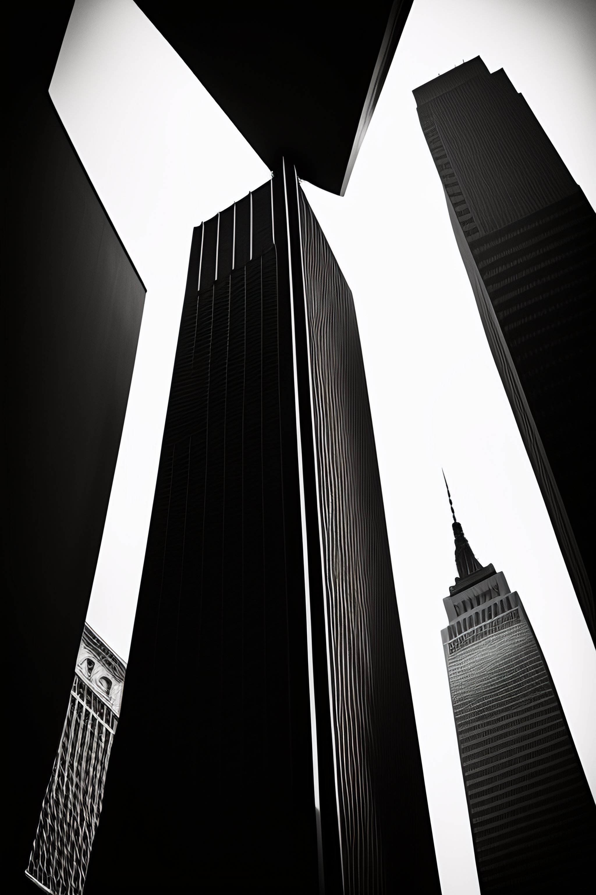 Lexica - Tall building, wide angle, gotham, dark, new york, from the ...