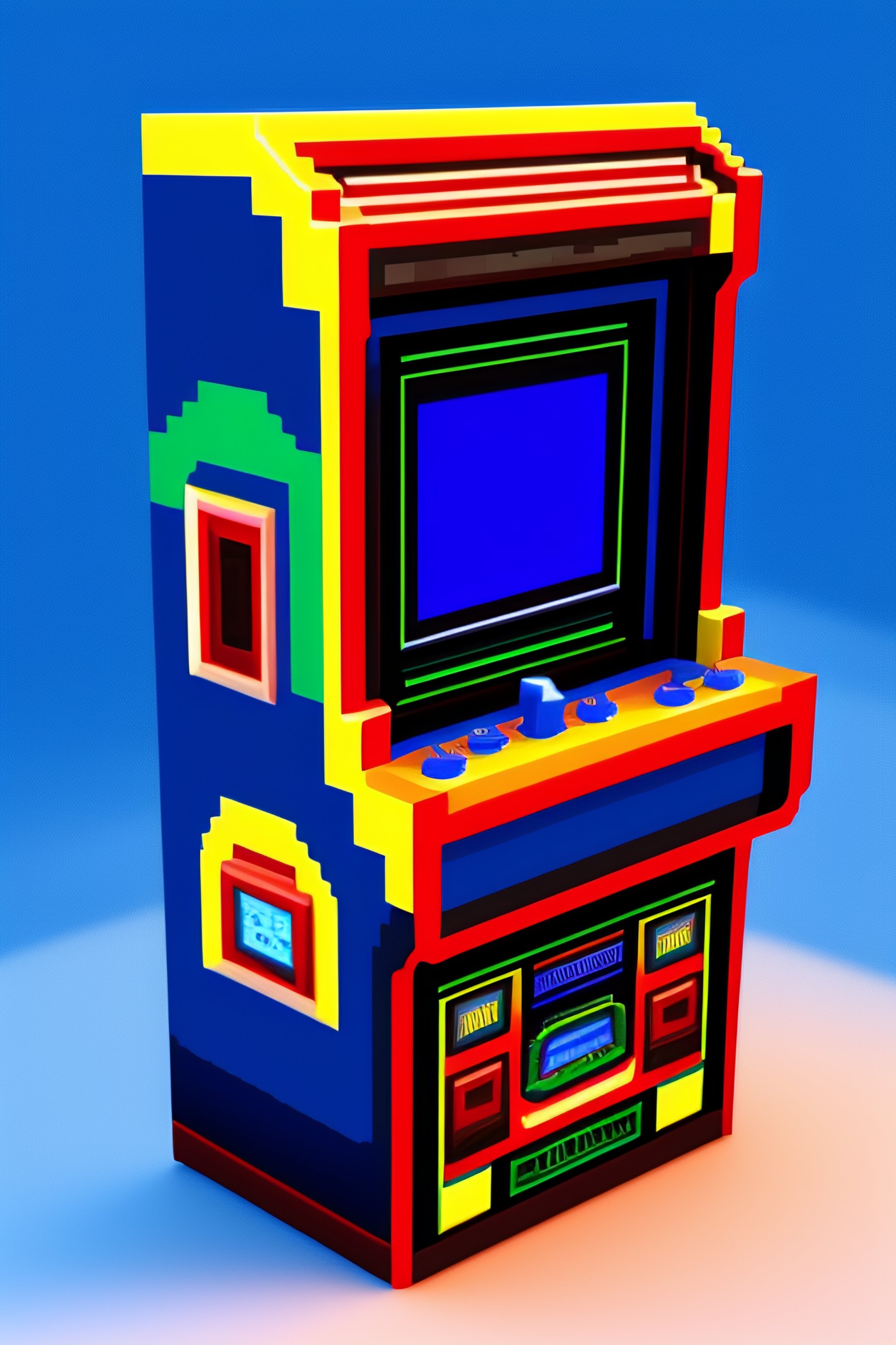 Lexica - Arcade machine, 64 bit pixel art.