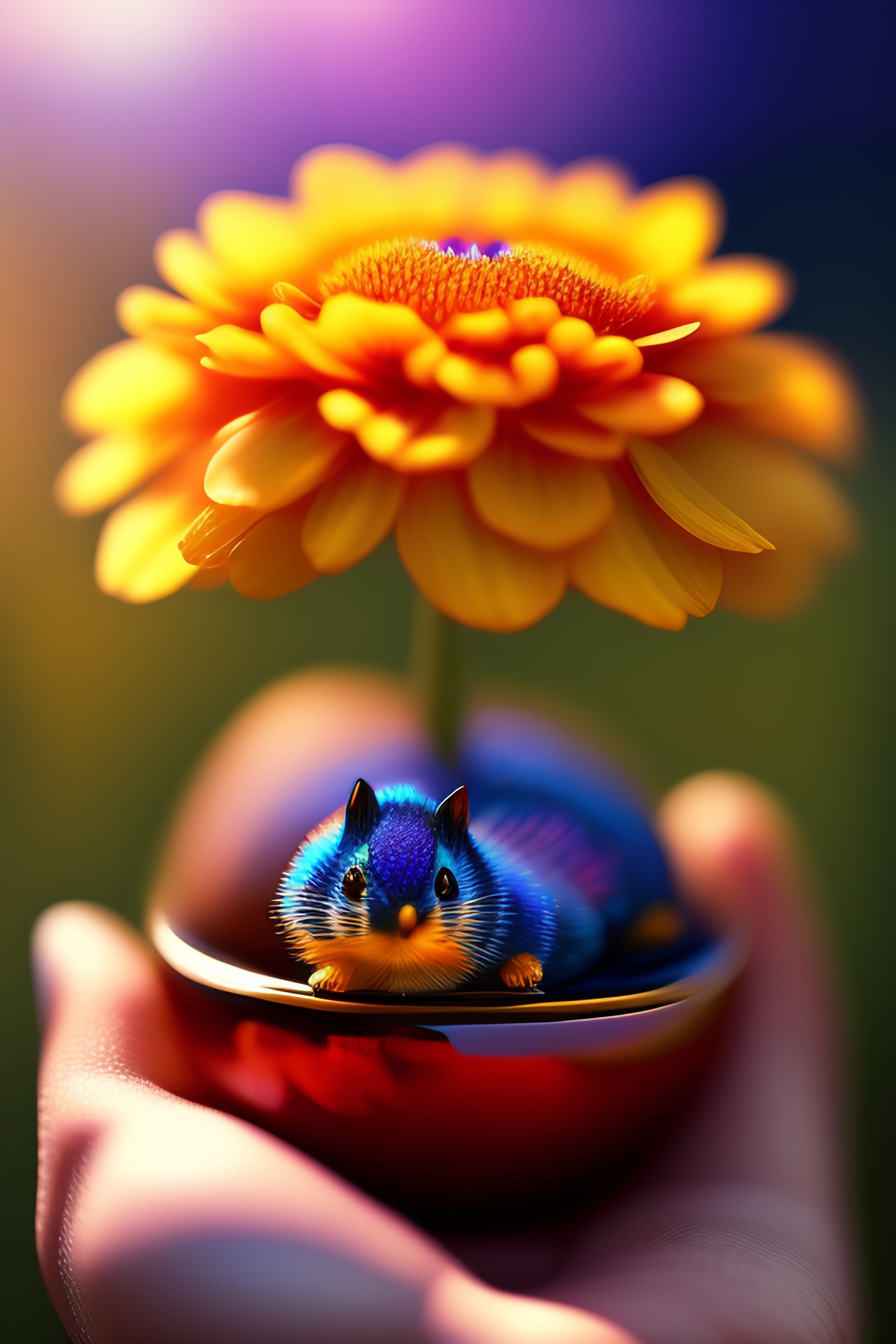 Lexica - "Extremely Ultrarealistic Photorealistic cute creature holding ...