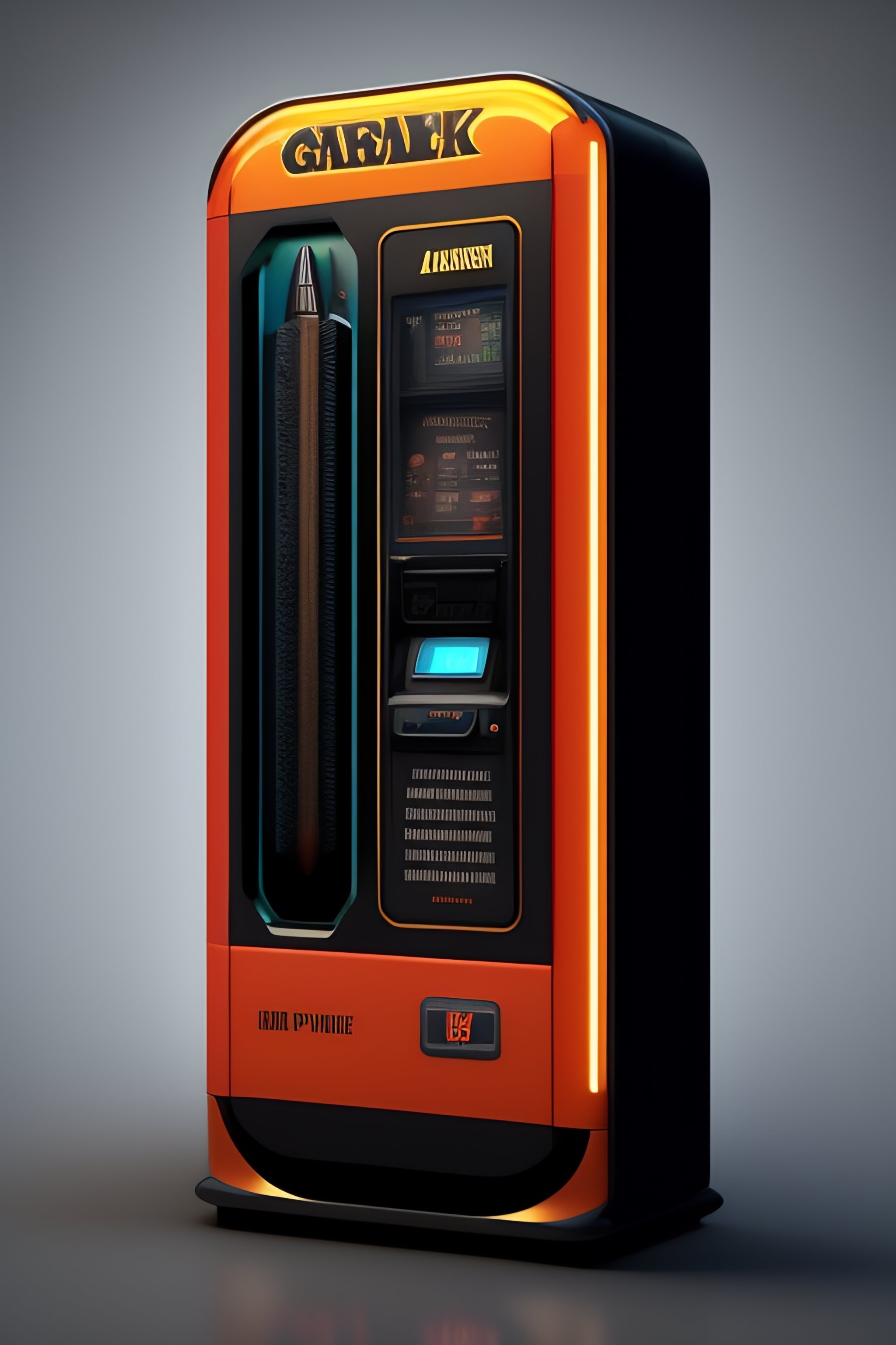 Lexica - A vending machine for guns, pistols, and firearms, Dark ...