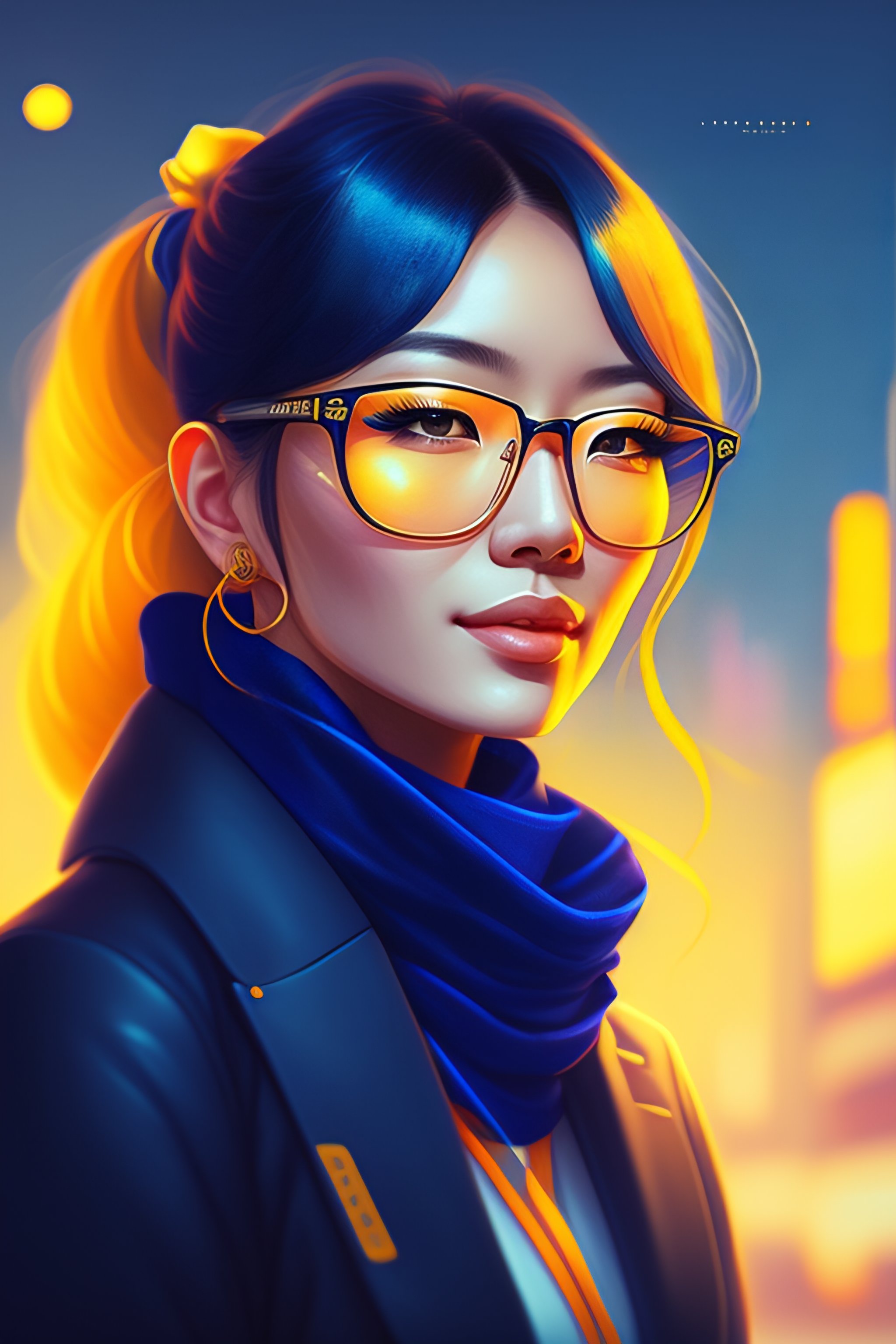 Lexica - Highly detailed portrait of a beautiful Japanese lady ...