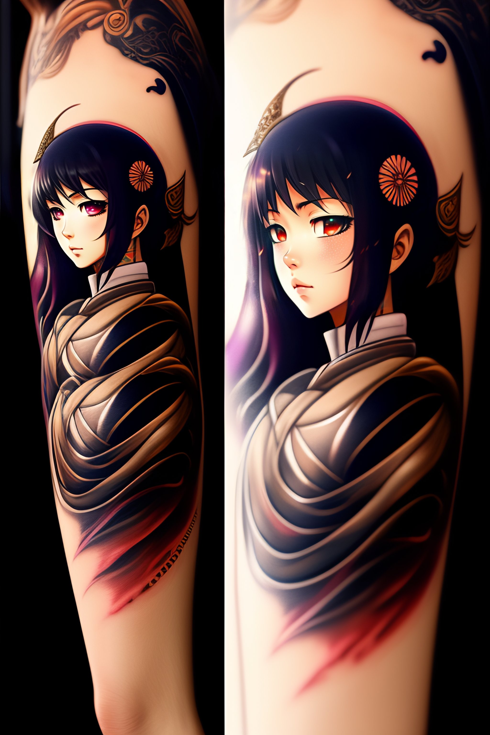 Lexica - Tattoo ideas based on dark manga