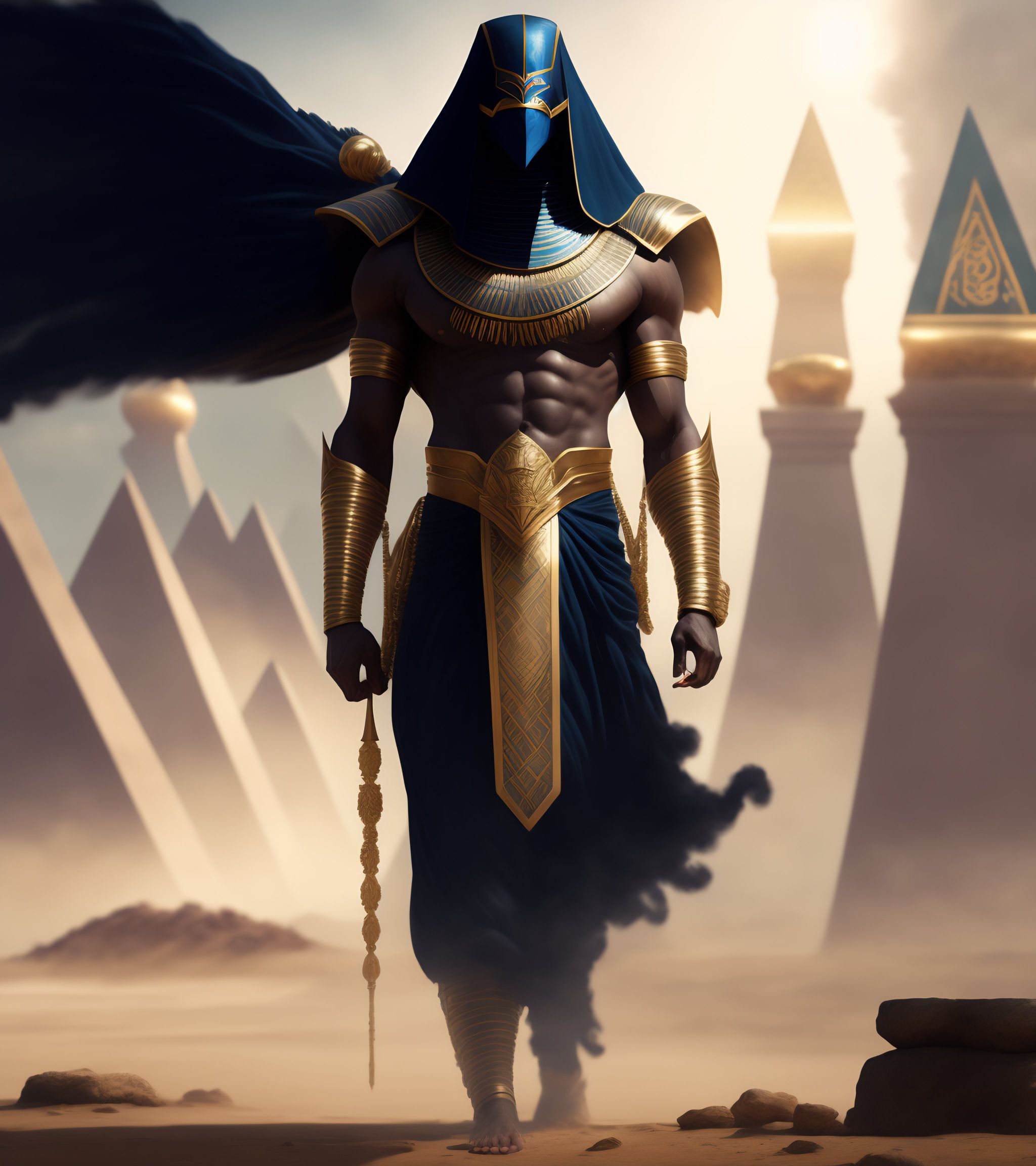 Lexica - A GLOOMY art piece depicting a full body man representation of ...