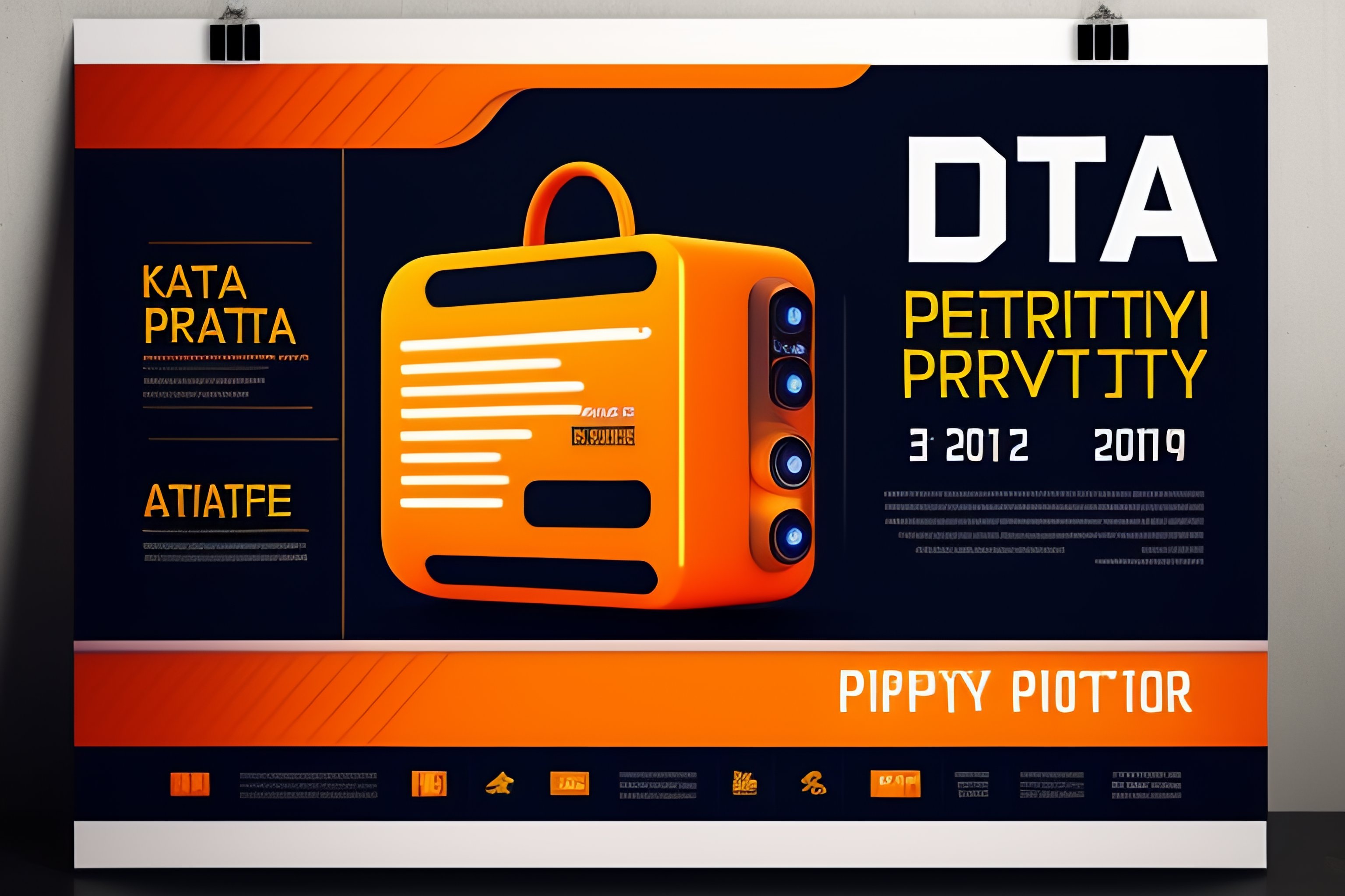 Lexica - Data privacy day in cyberpunk style poster