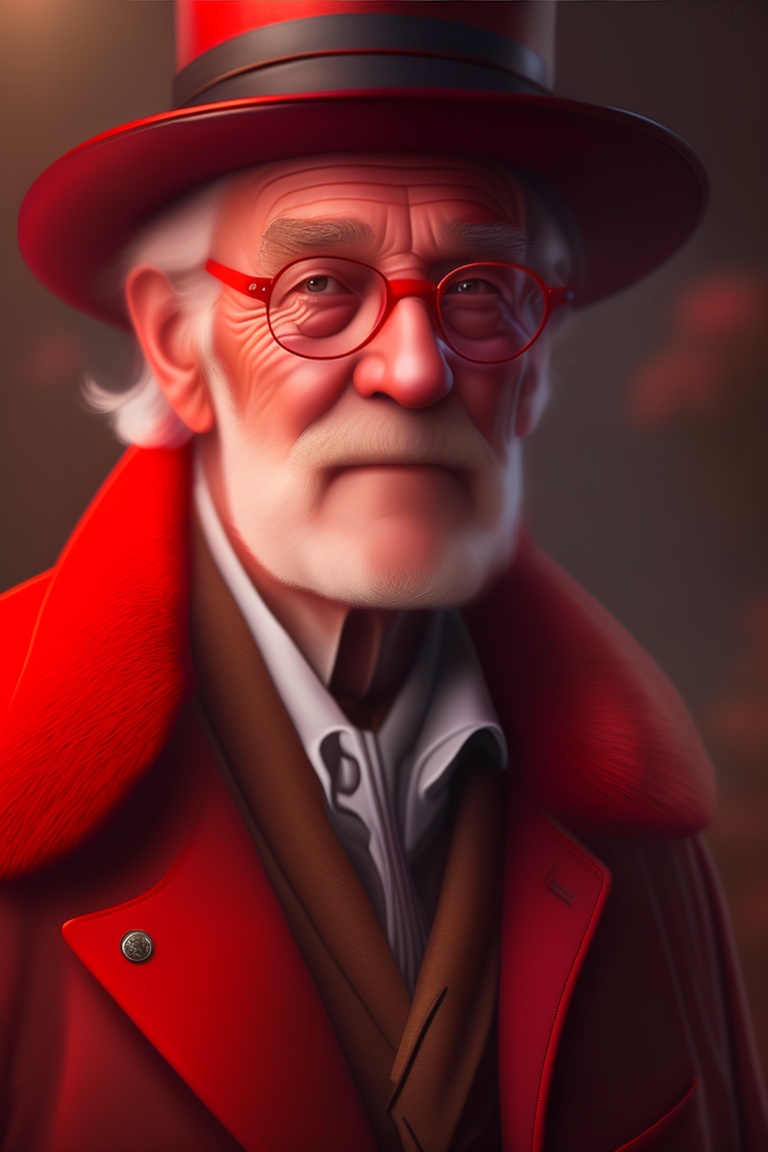 Lexica - Old man, mysterious, red