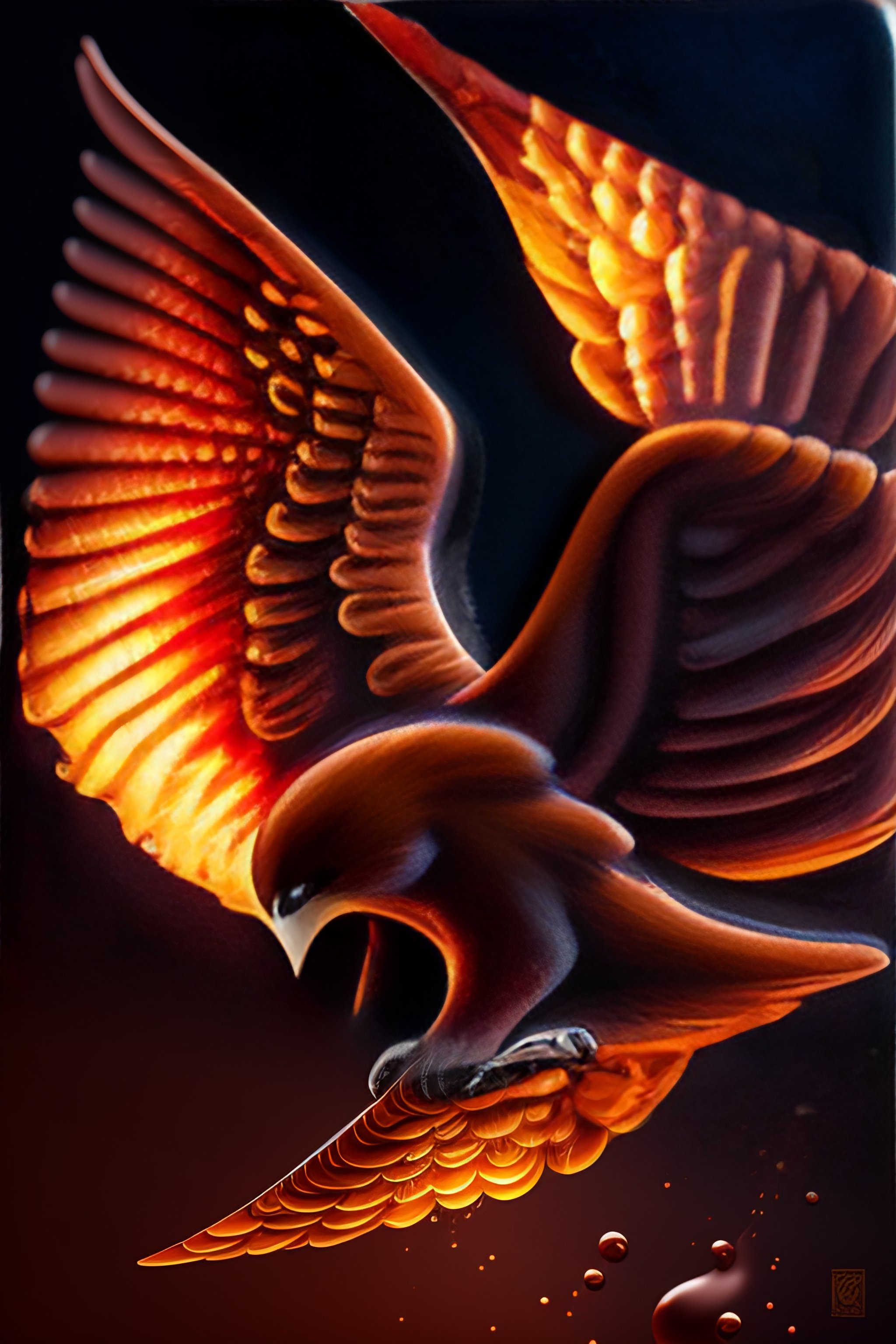 Lexica - Highly detailed chocolate phoenix, art station, illustration ...