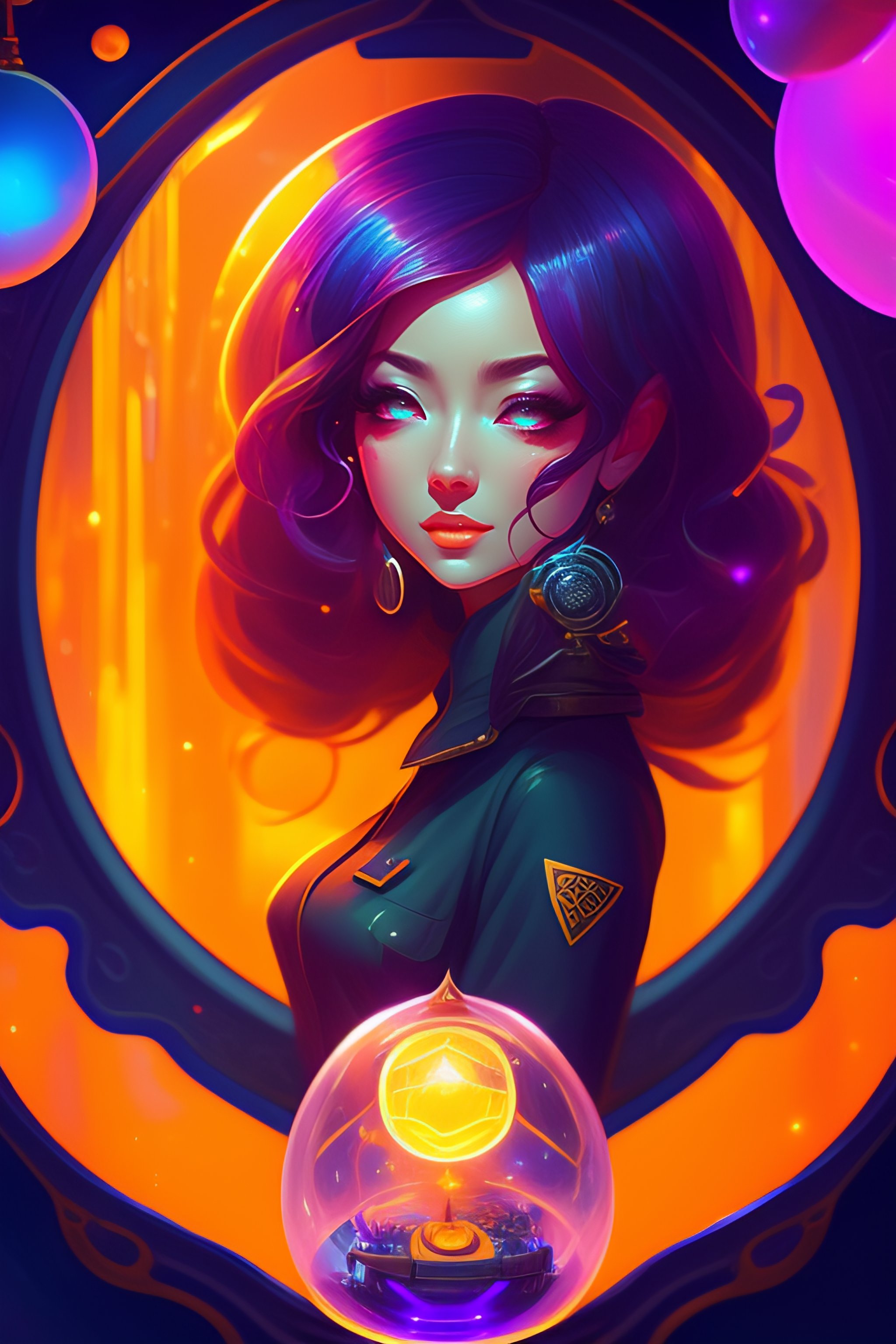 Lexica - Let this image looks like a magic mad scientist, inside cosmic ...