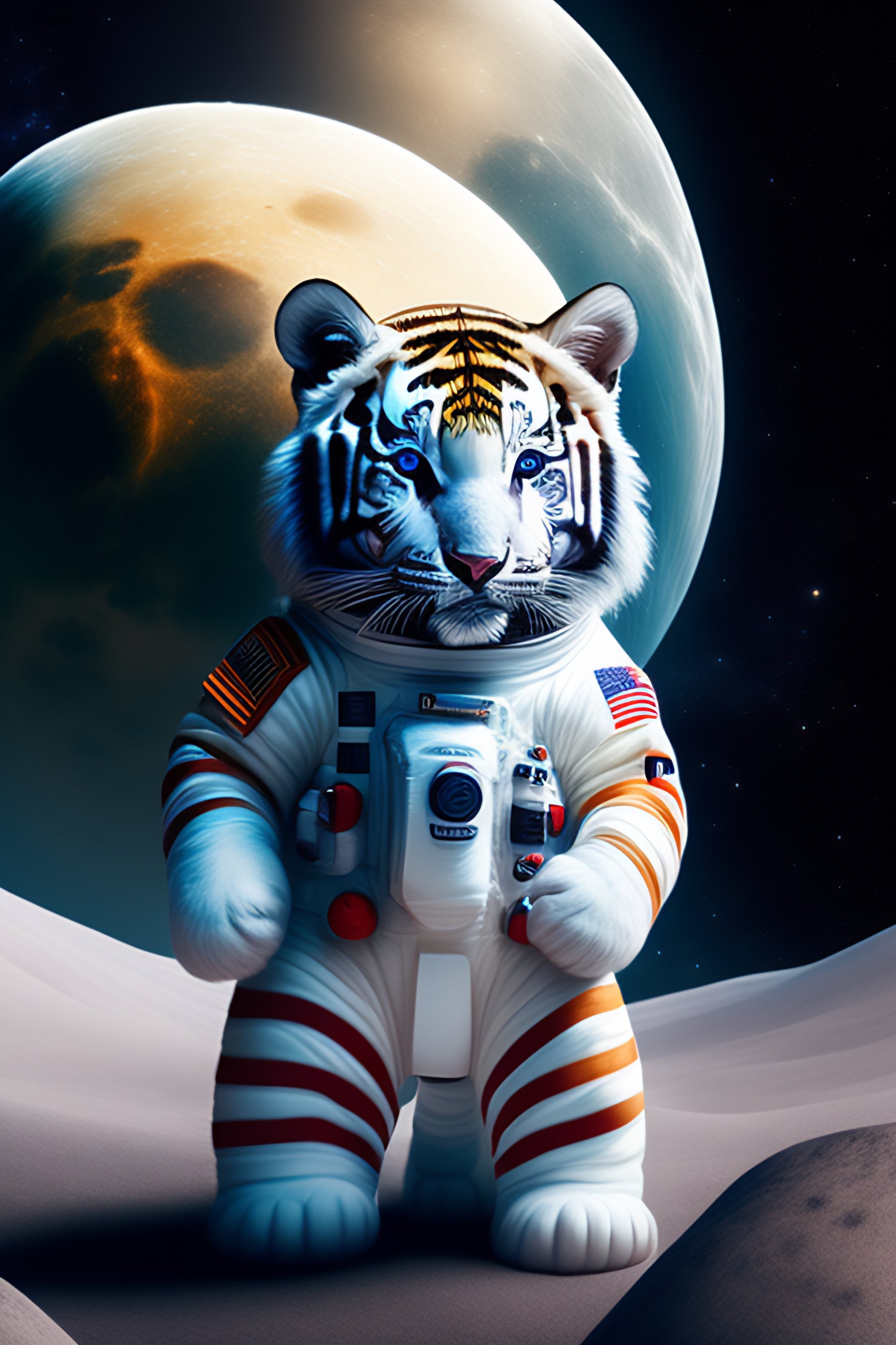 A Tiger In Space Suit