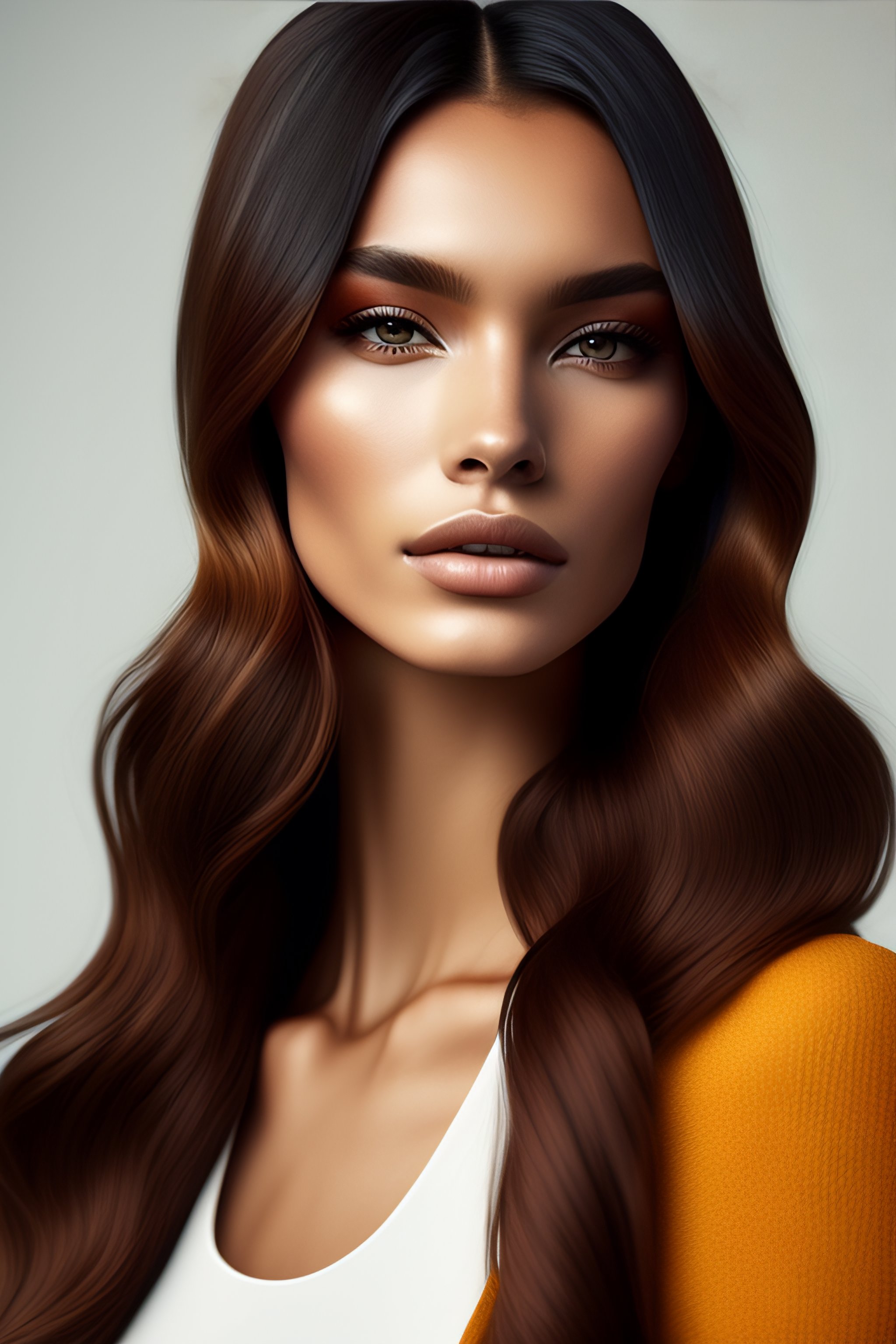 Lexica - Model, thin, beautiful, realistic, white