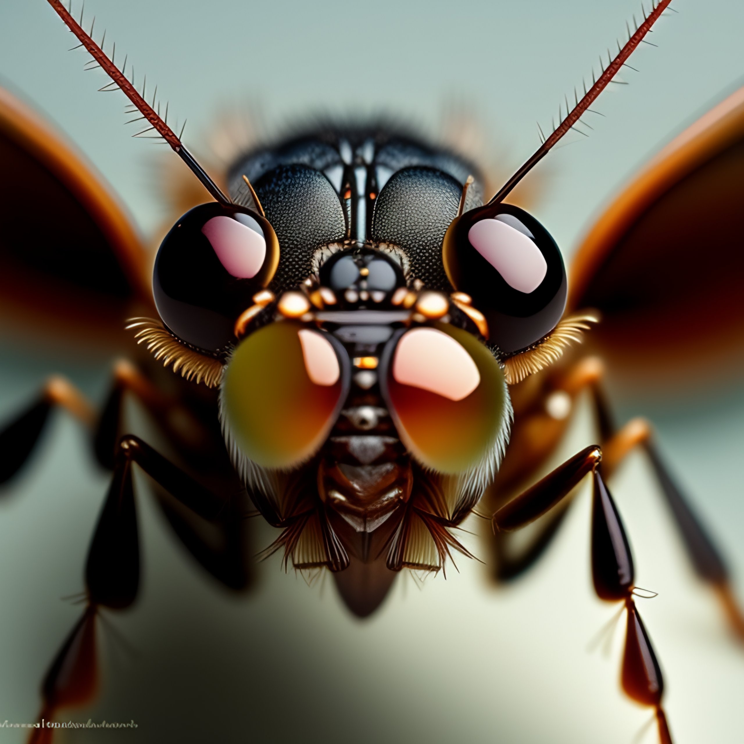 Lexica - Amazing stunning photo of a fly with a human face creature
