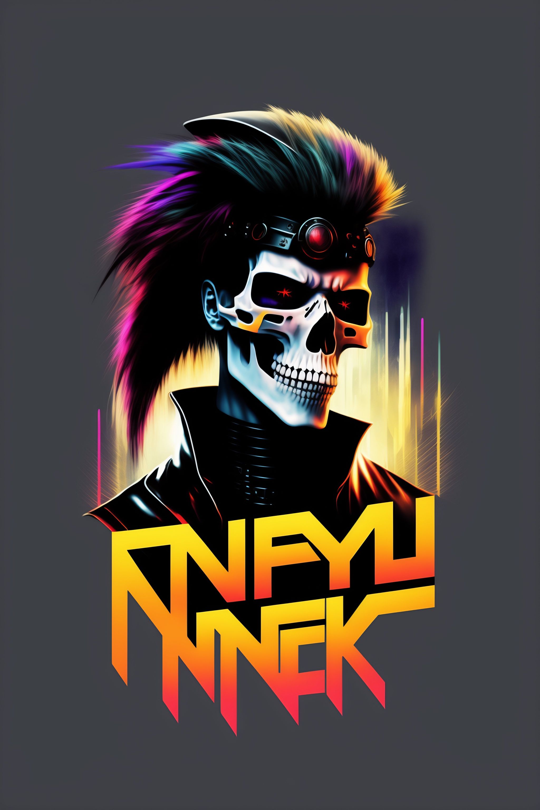 Lexica - Logo design with the text "Neo Punks", cyber punk style ...