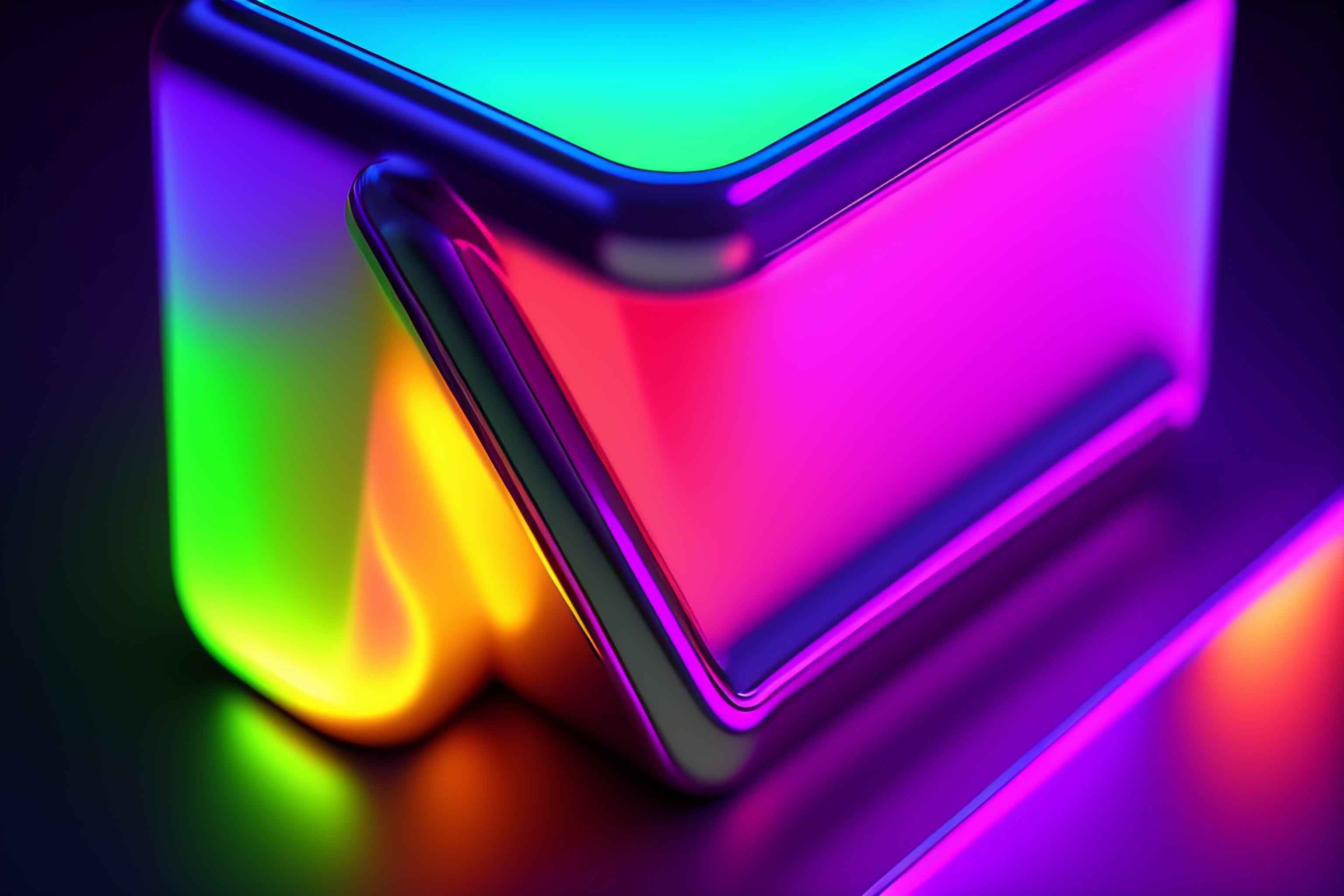 Lexica - Epic neon soundboard, 3D octane render