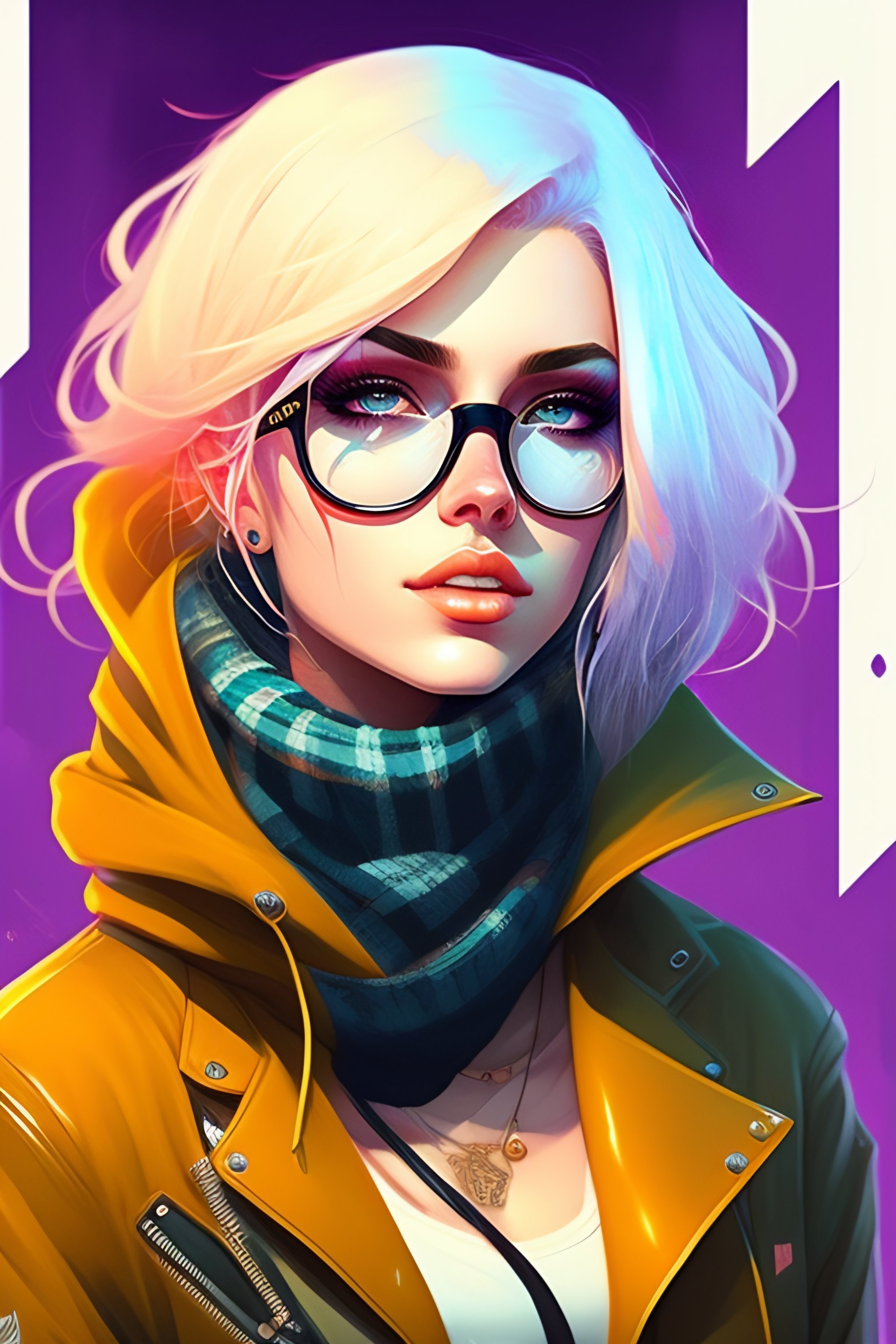 Lexica - Highly detailed portrait of a sewer emo punk woman student ...