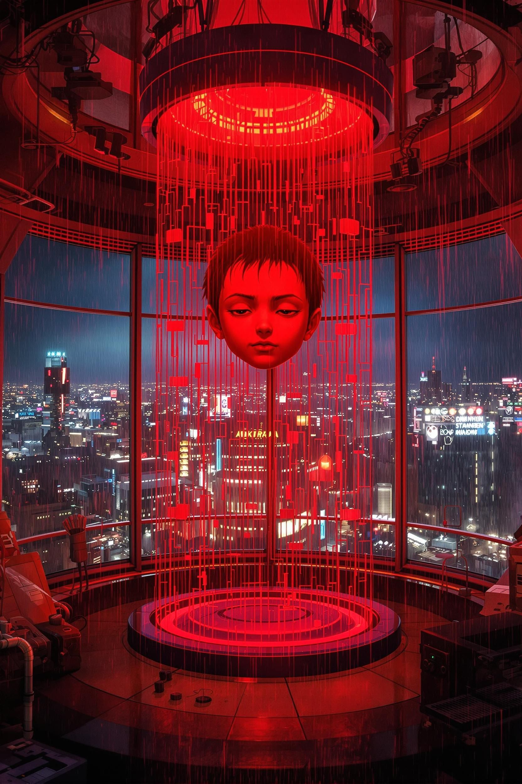 Lexica - Anime art of Akira, detailed scene, red, perfect face ...