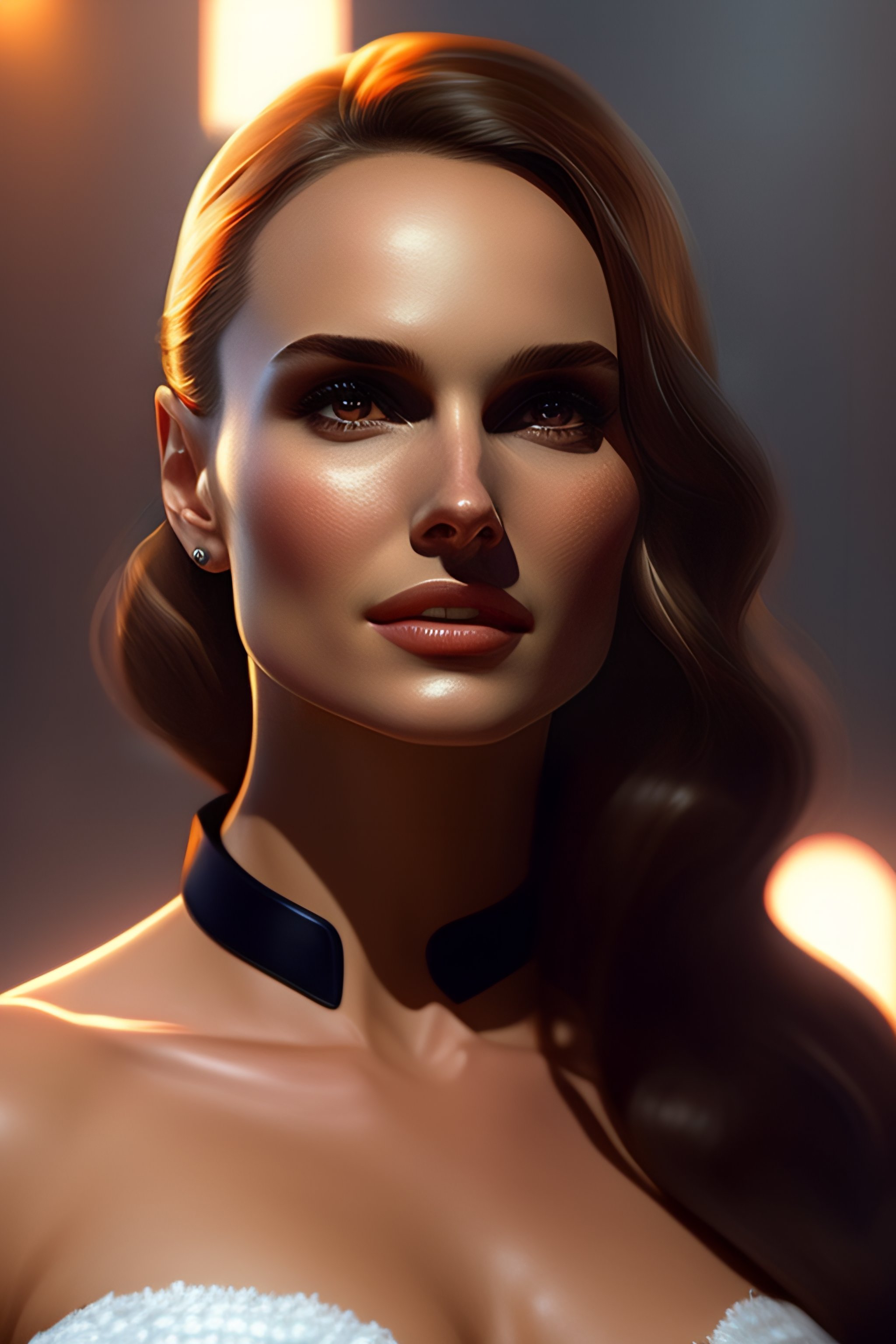 Lexica - Natalie portman without clothing, anatomy, bathed in light, highly detailed ...