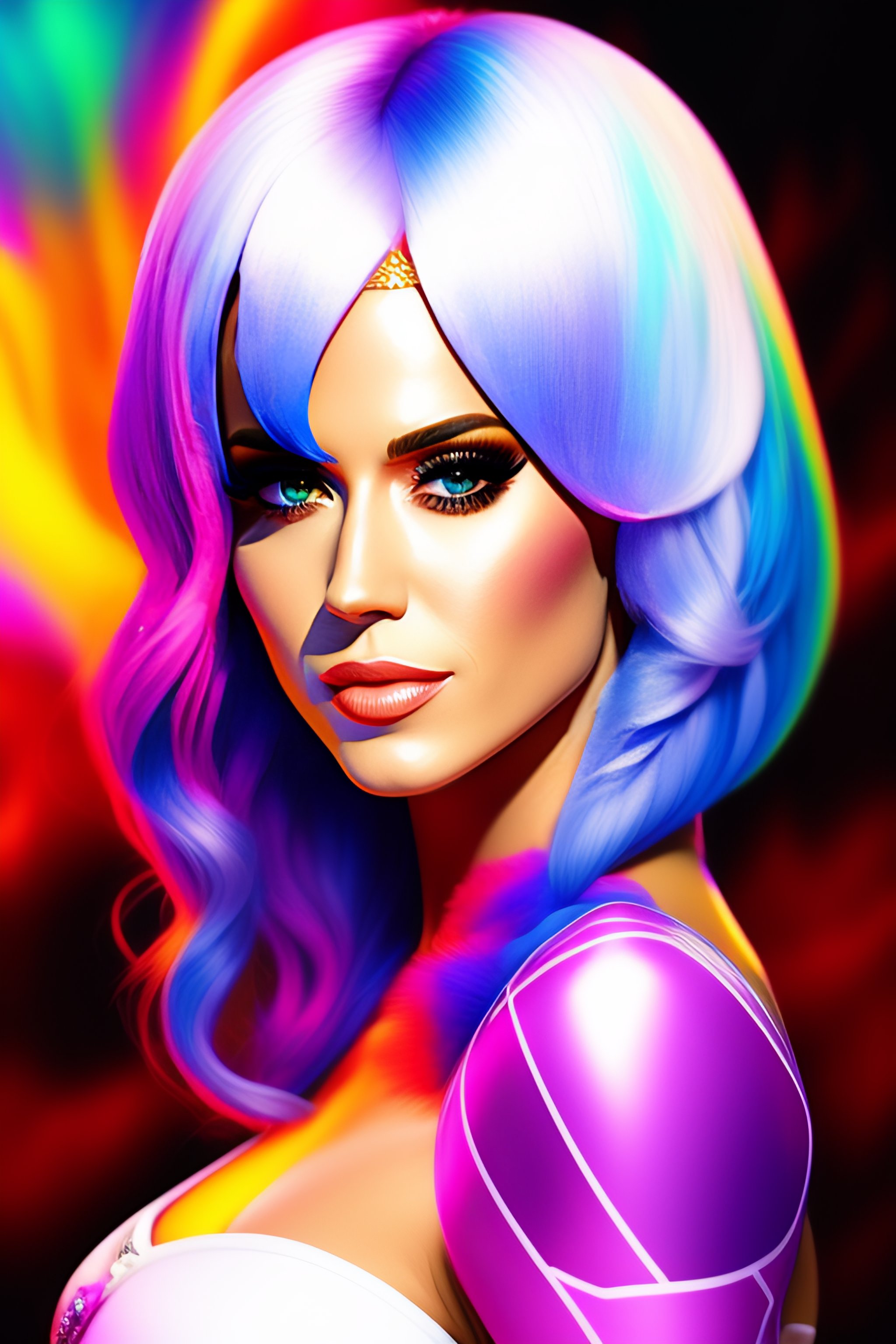 Lexica - Katty perry anime ilstrator