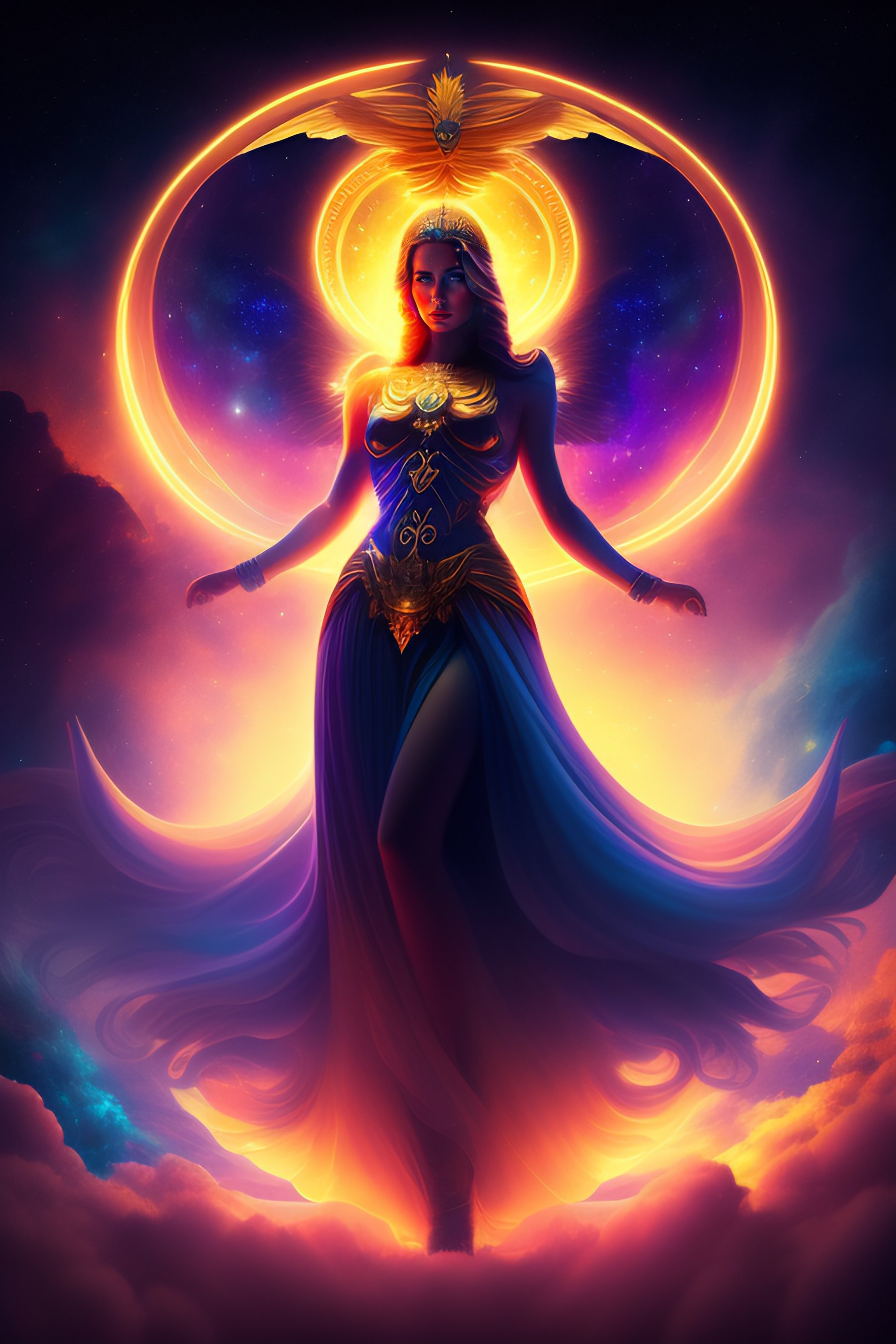 Lexica - Cosmic angel of death, 8k,