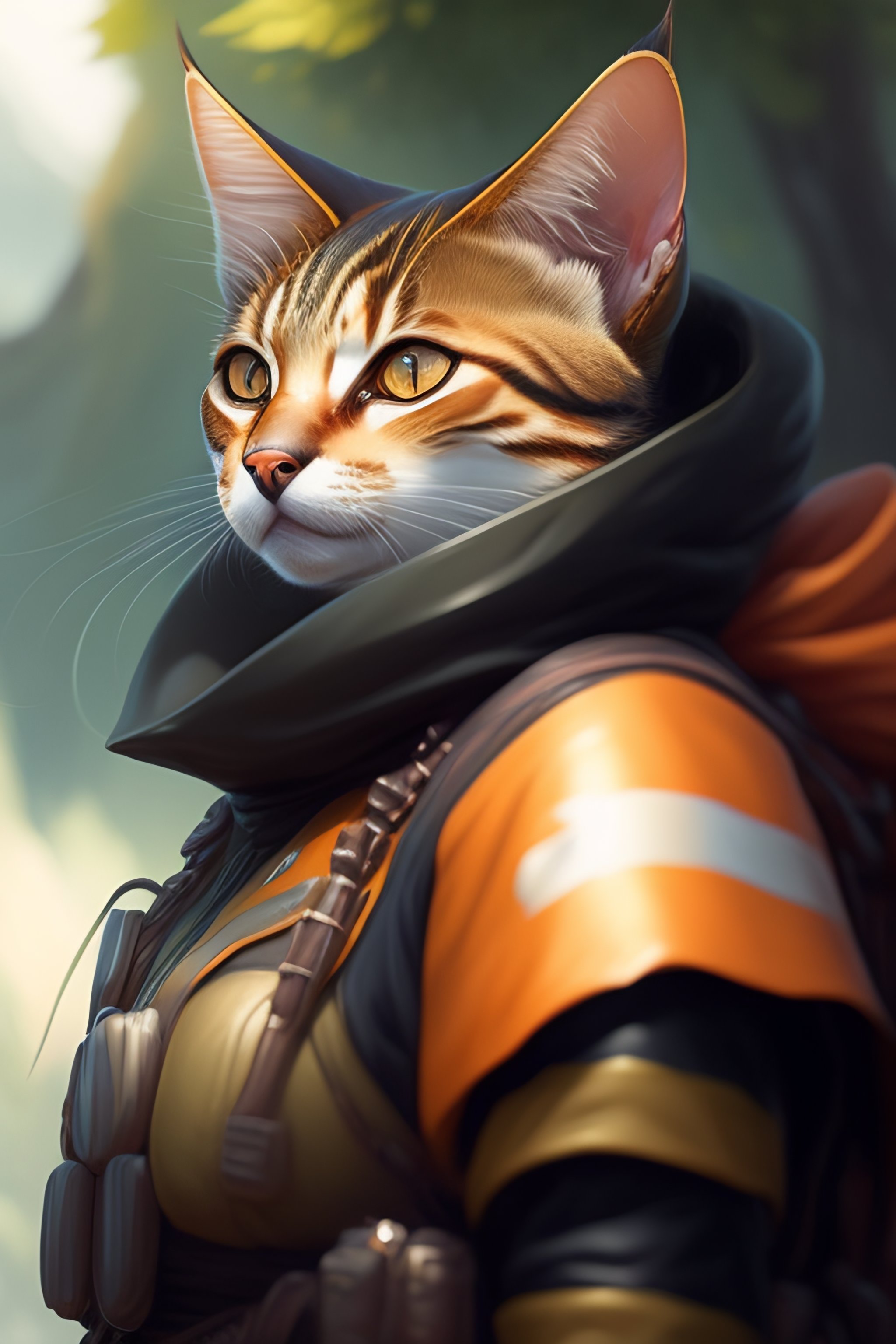 Lexica - A Tabby Cat in Apex Legends style, highly detailed, digital ...