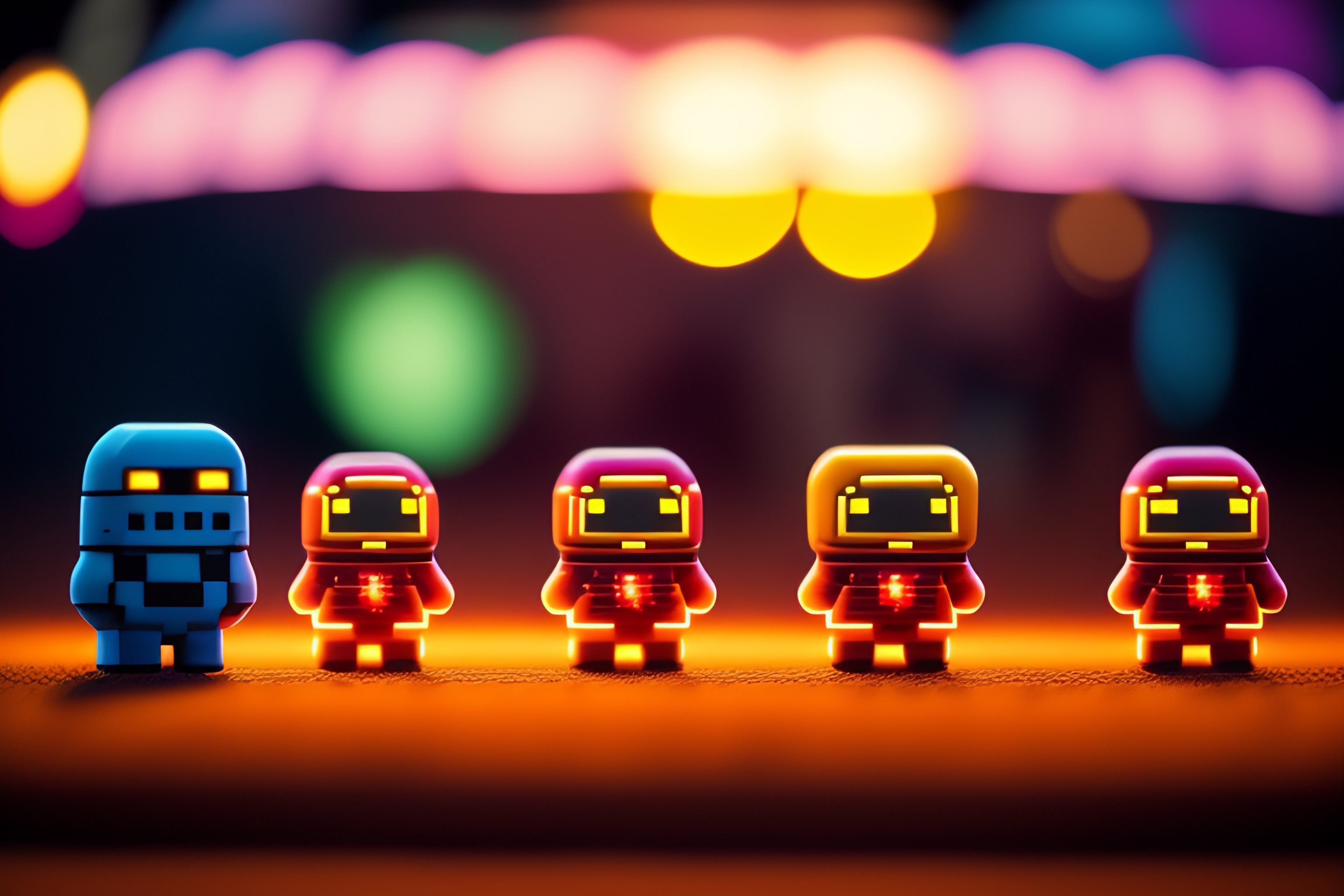 Lexica - Space Invaders are threatening an alien family, scene from ...