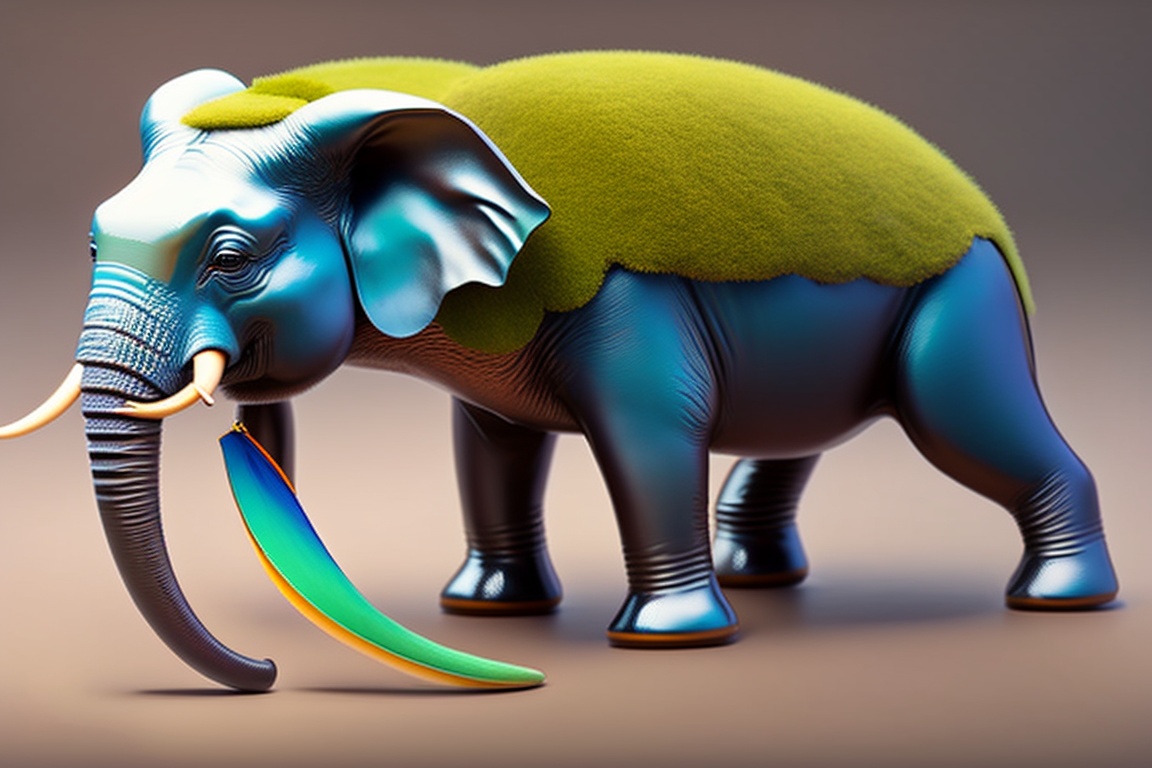 Lexica - Ellie(elephant) carefully lifted the frogs to safety with her ...