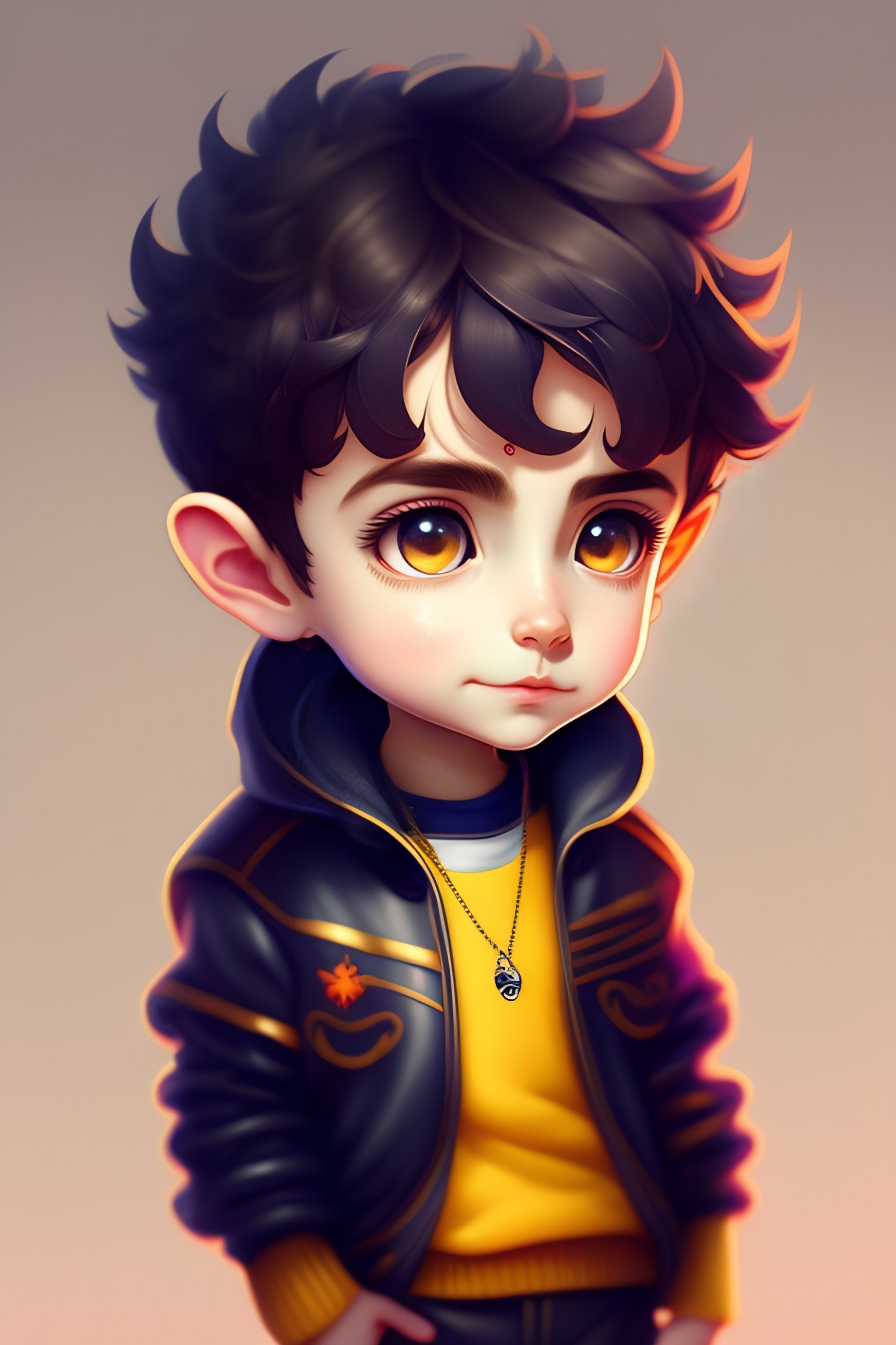 Lexica - Cute and adorable timothee chalamet boy cartoon anime demon ...