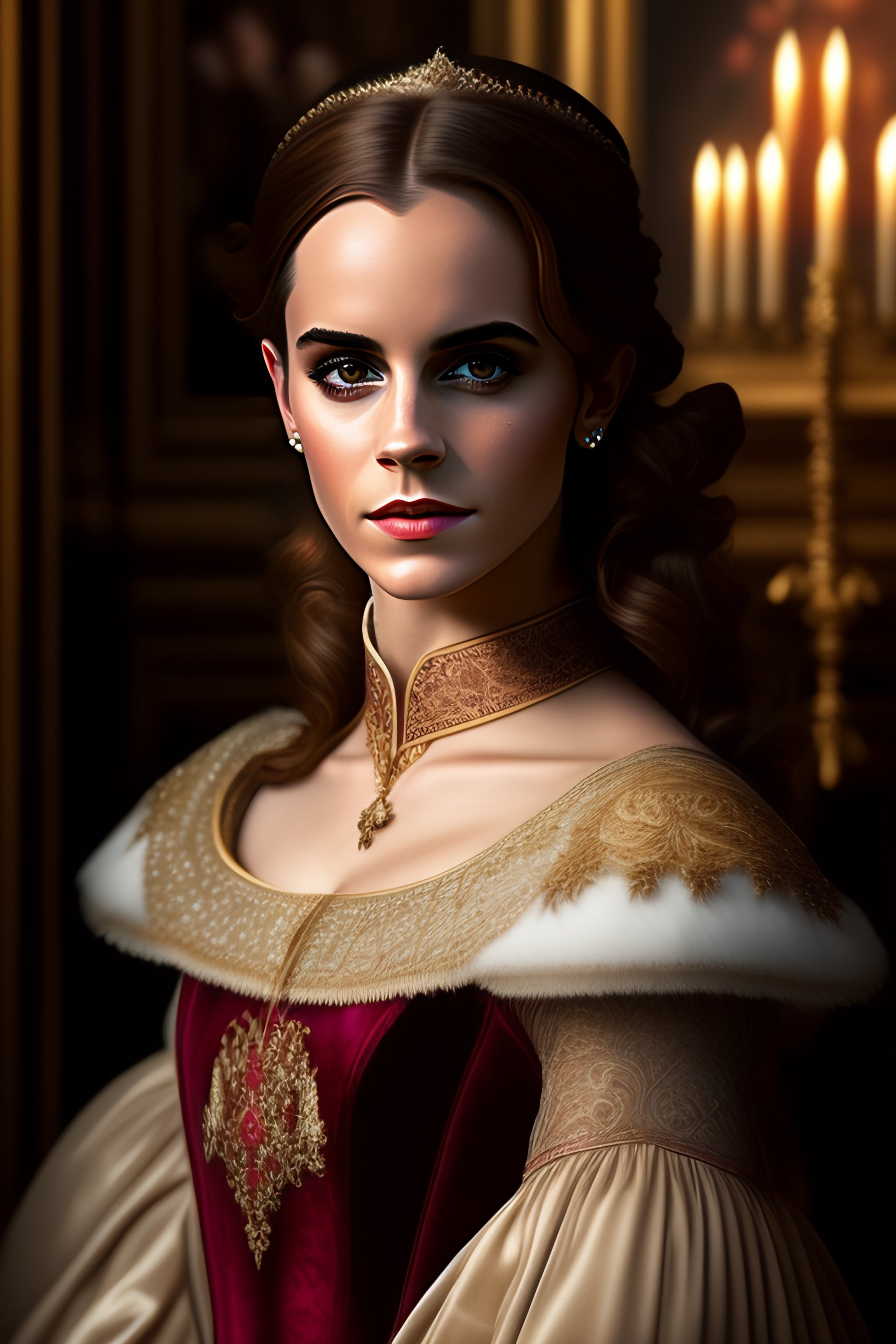 Lexica - An incredibly beautiful gothic Emma Watson in the palace ...