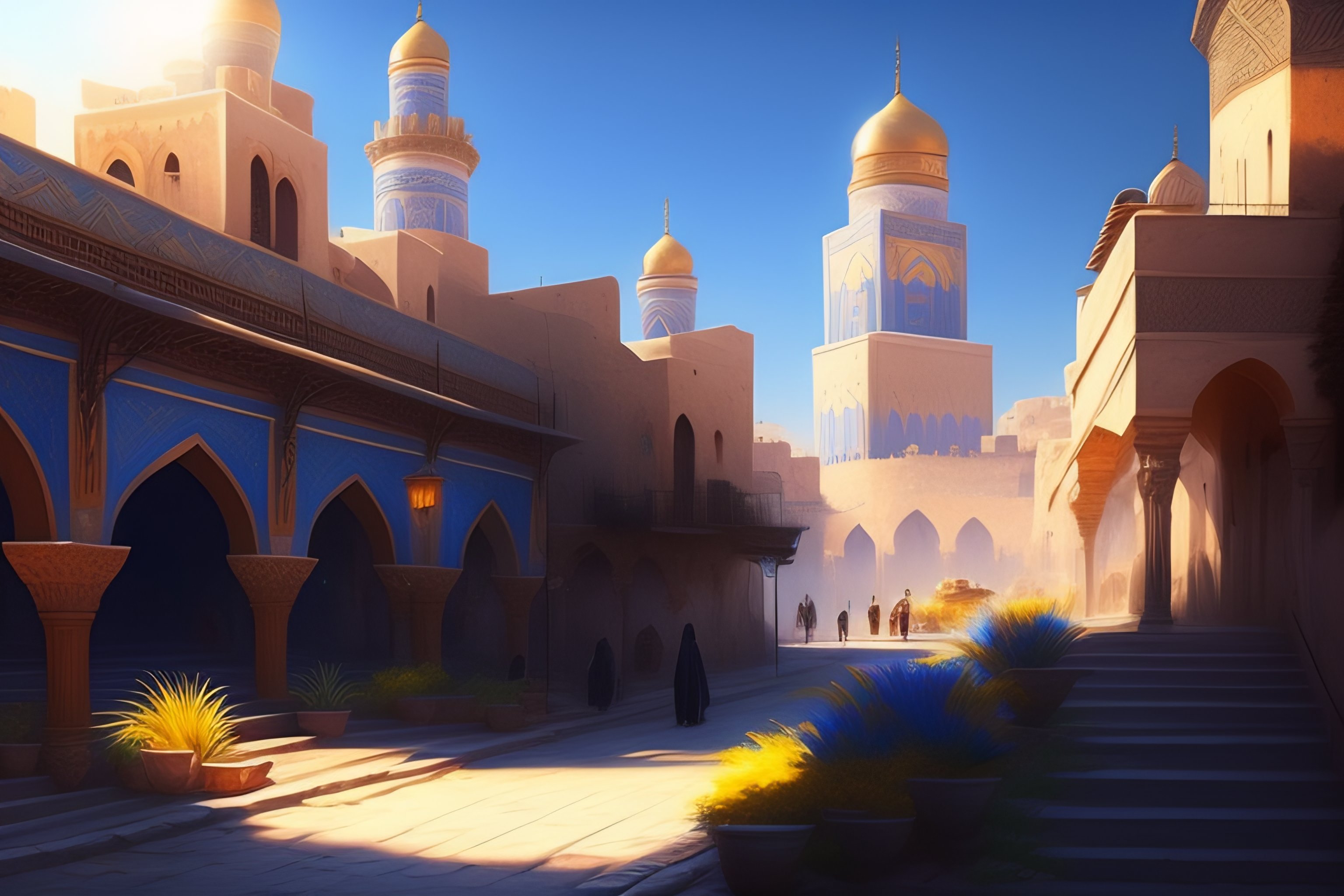 Lexica - Artstation scene, citadel of erbil, old town mardin, kurdistan ...