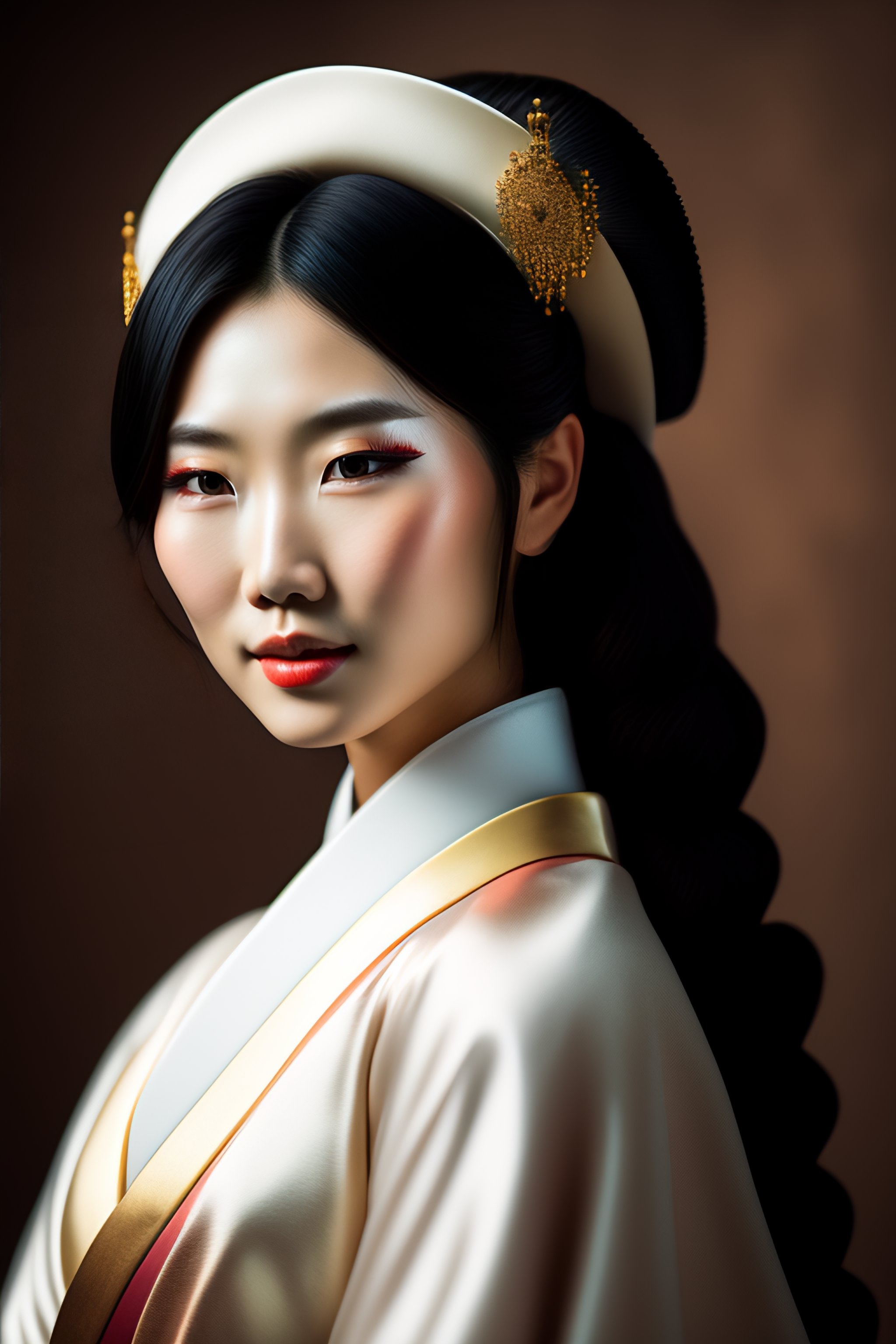 Lexica - Portrait of a stunningly beautiful, young, japanese geisha ...