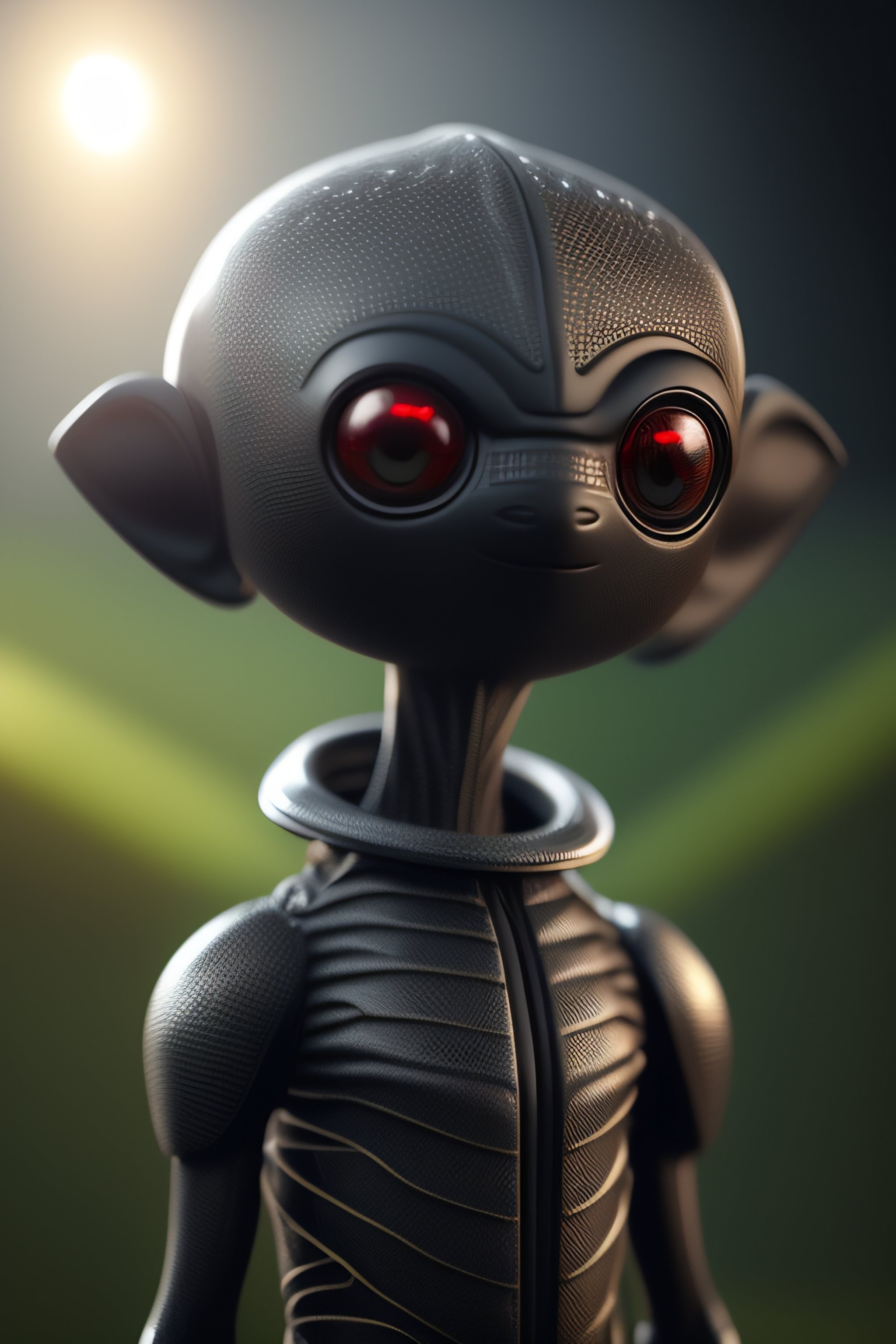 Lexica - Small humanoid with grey metallic-skin , large red oval eyes ...