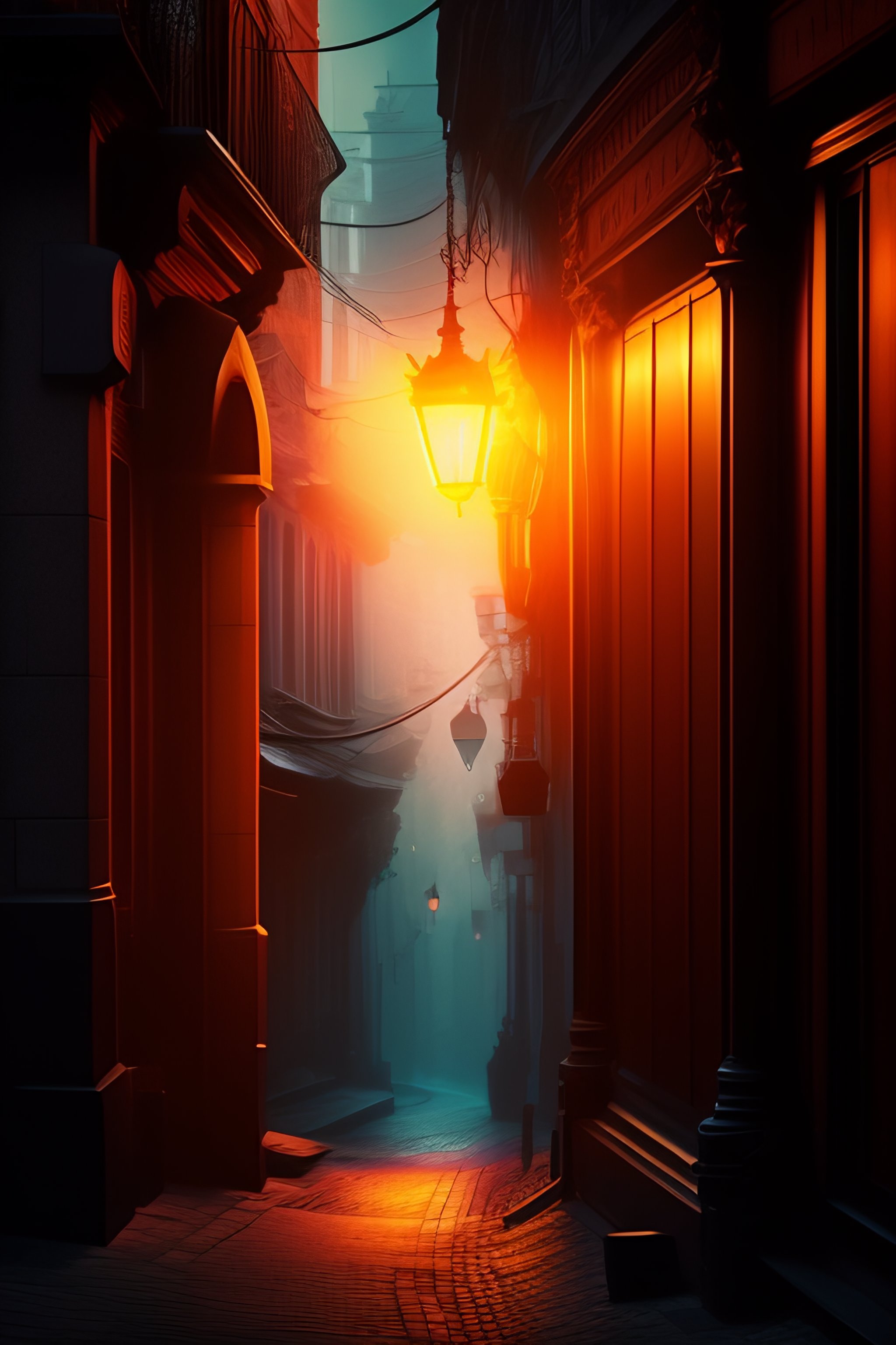 Lexica - Trapped entanglement vampire, dark lighting, ancient scifi ...