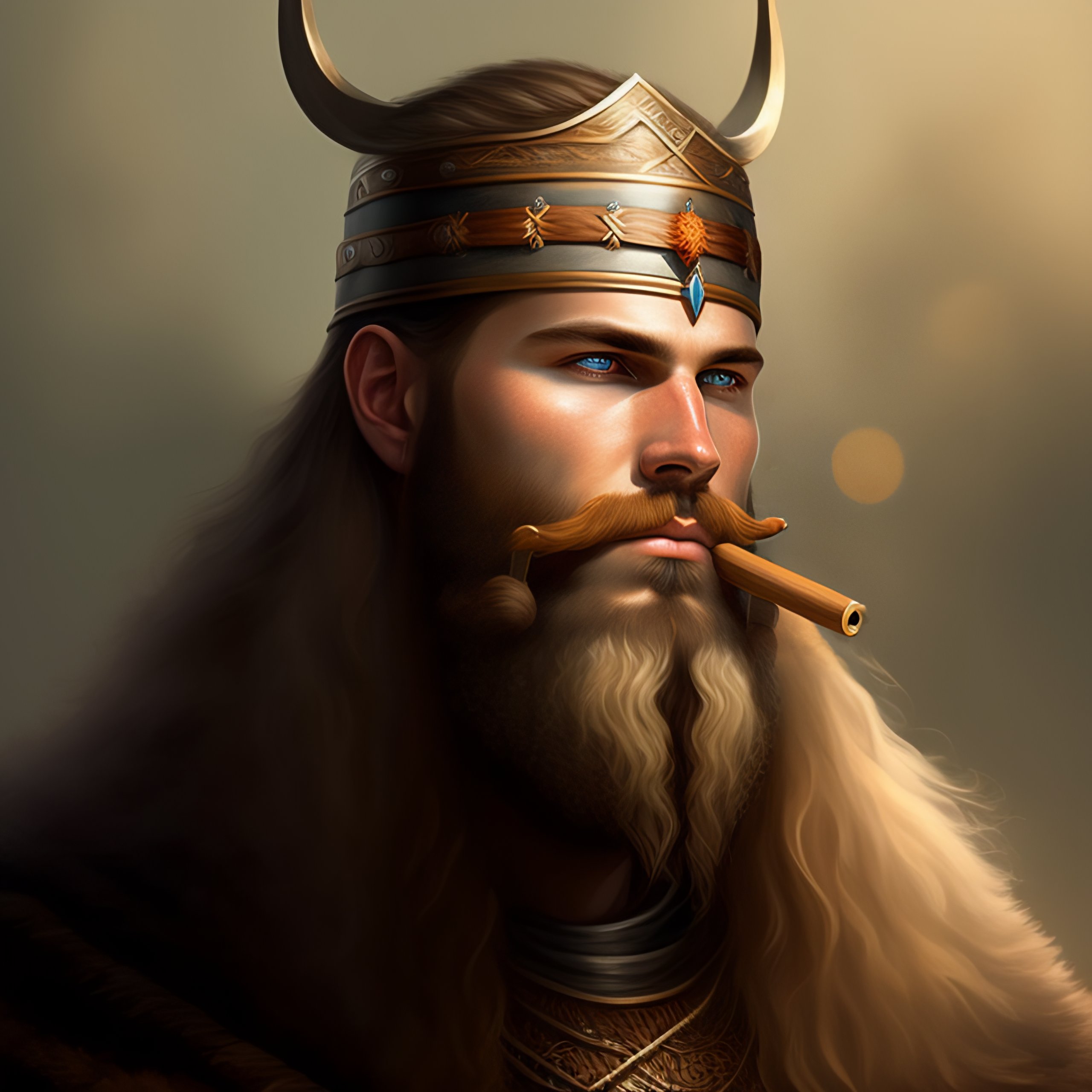 Lexica - Portrait of a viking, human body, bird head, sophisticated ...