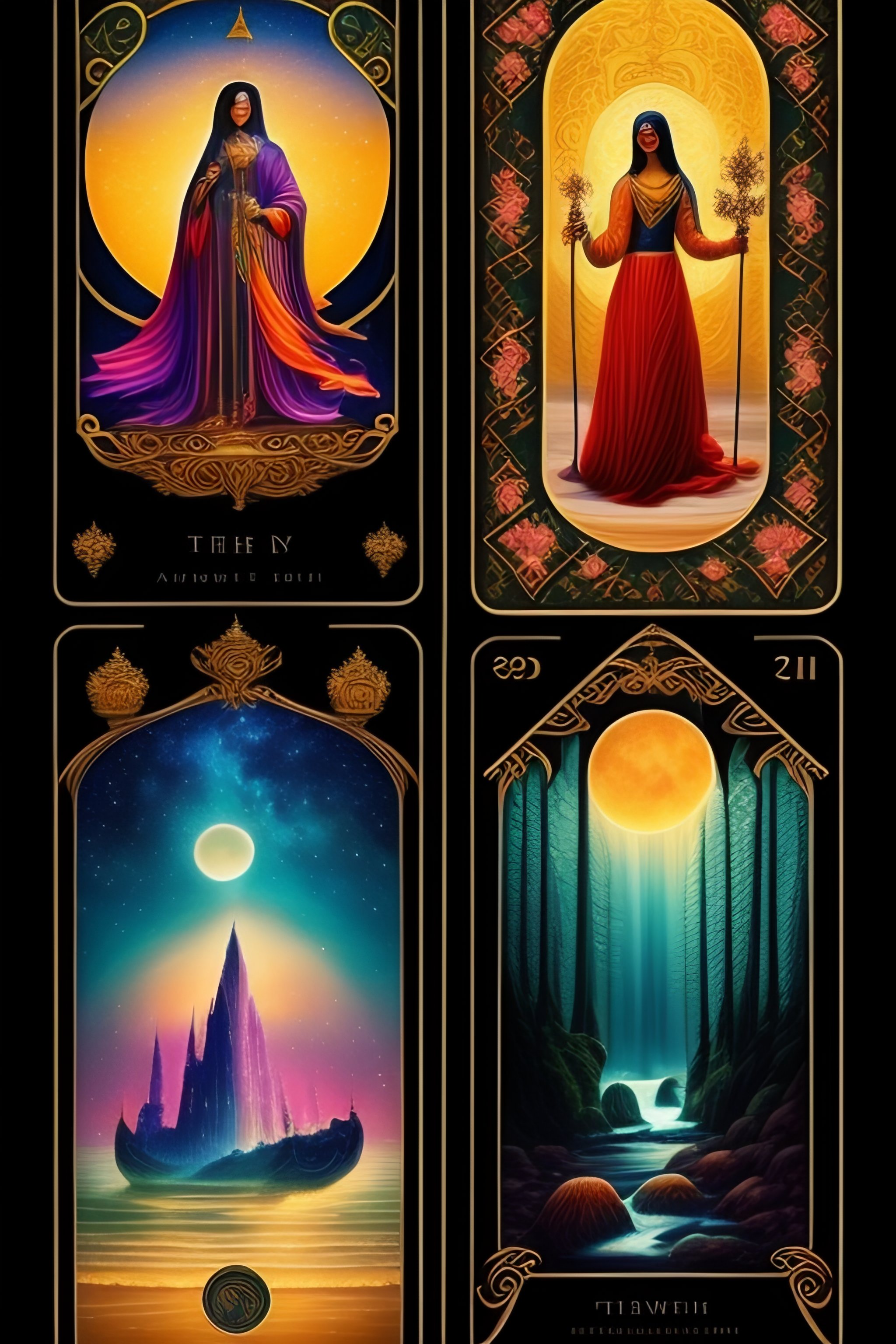 Lexica - Beautiful tarot card spreads