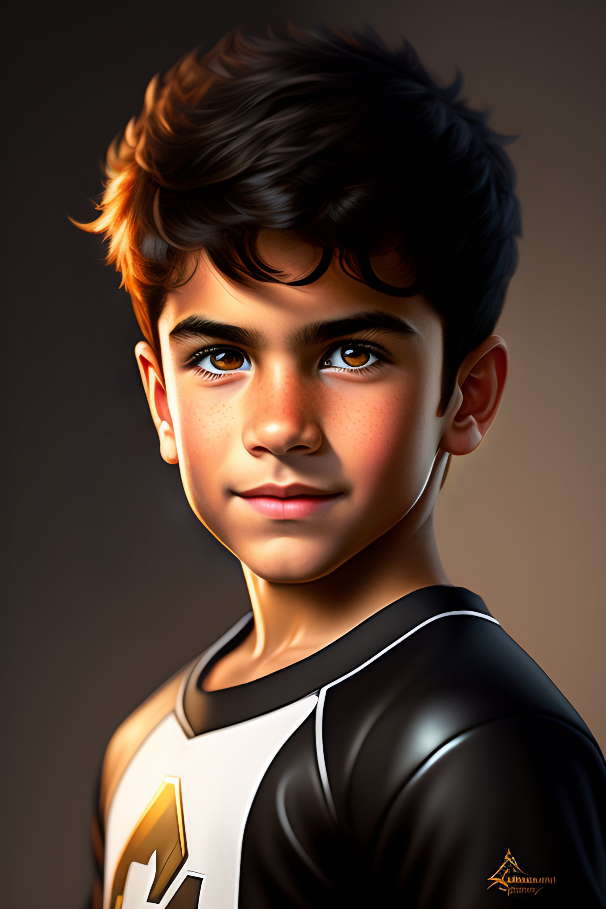 Lexica - A fantasy comic book style portrait painting of a young boy ...