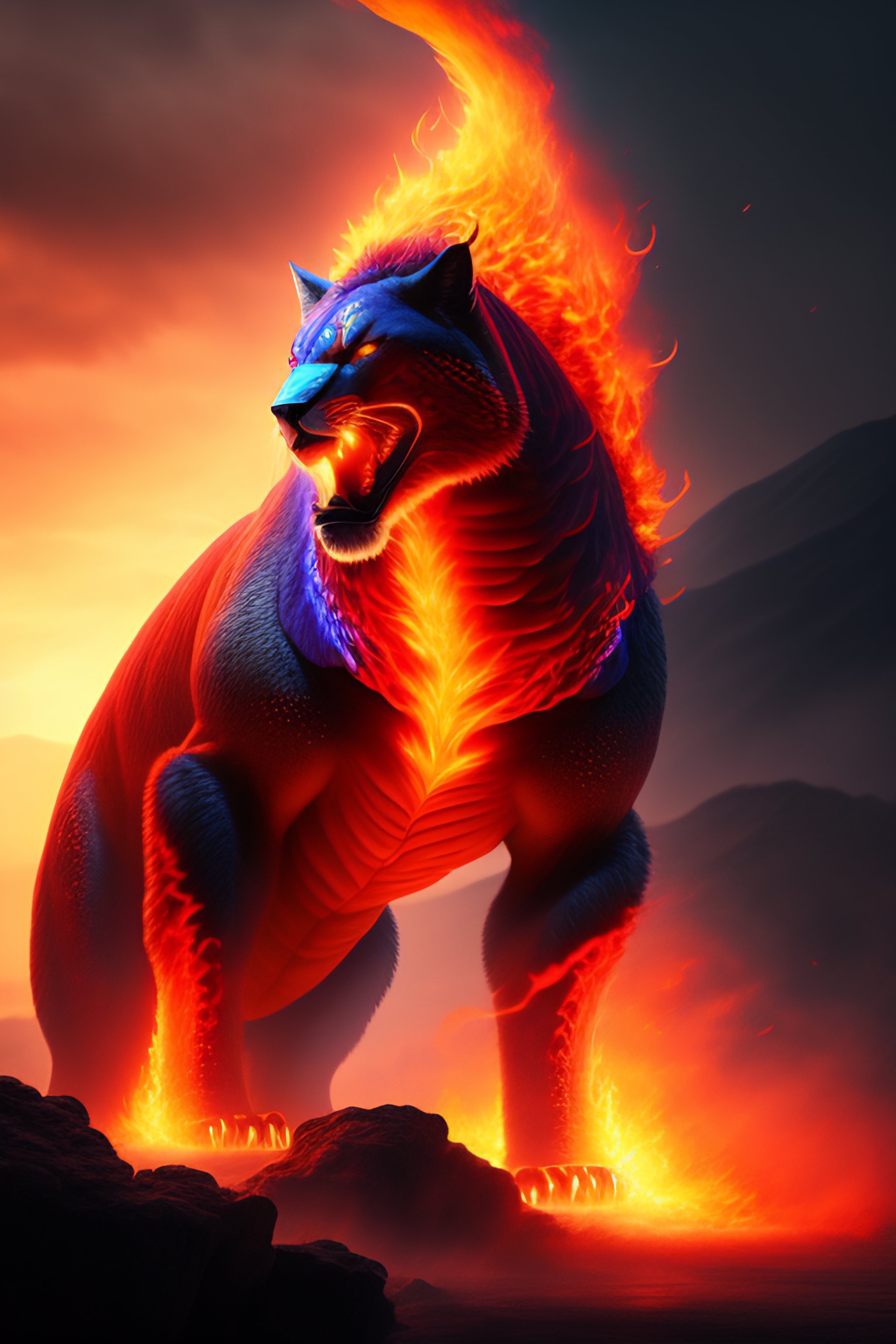 Lexica - Fire beast, lava