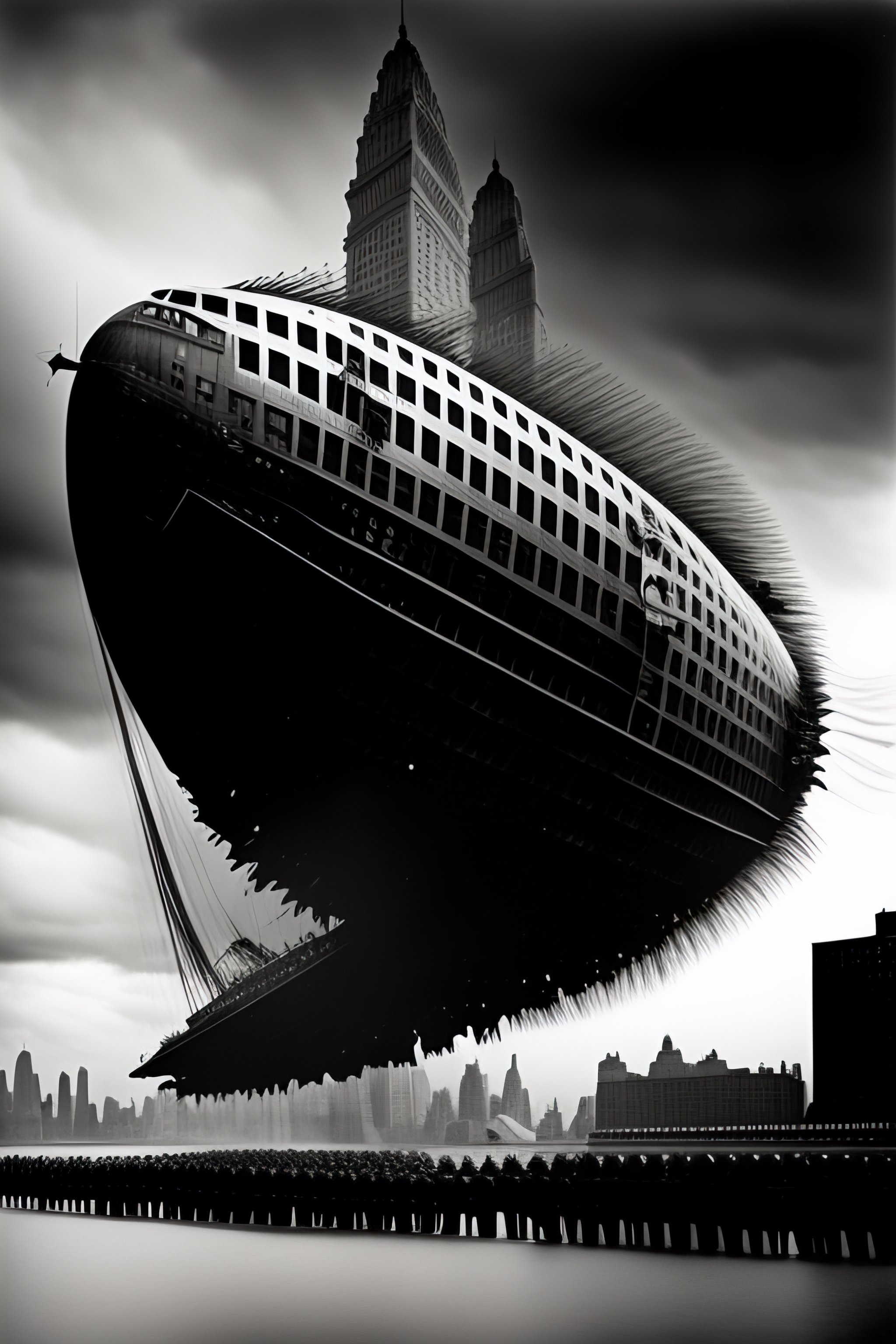 Lexica - Zeppelin crash deiselpunk in new york